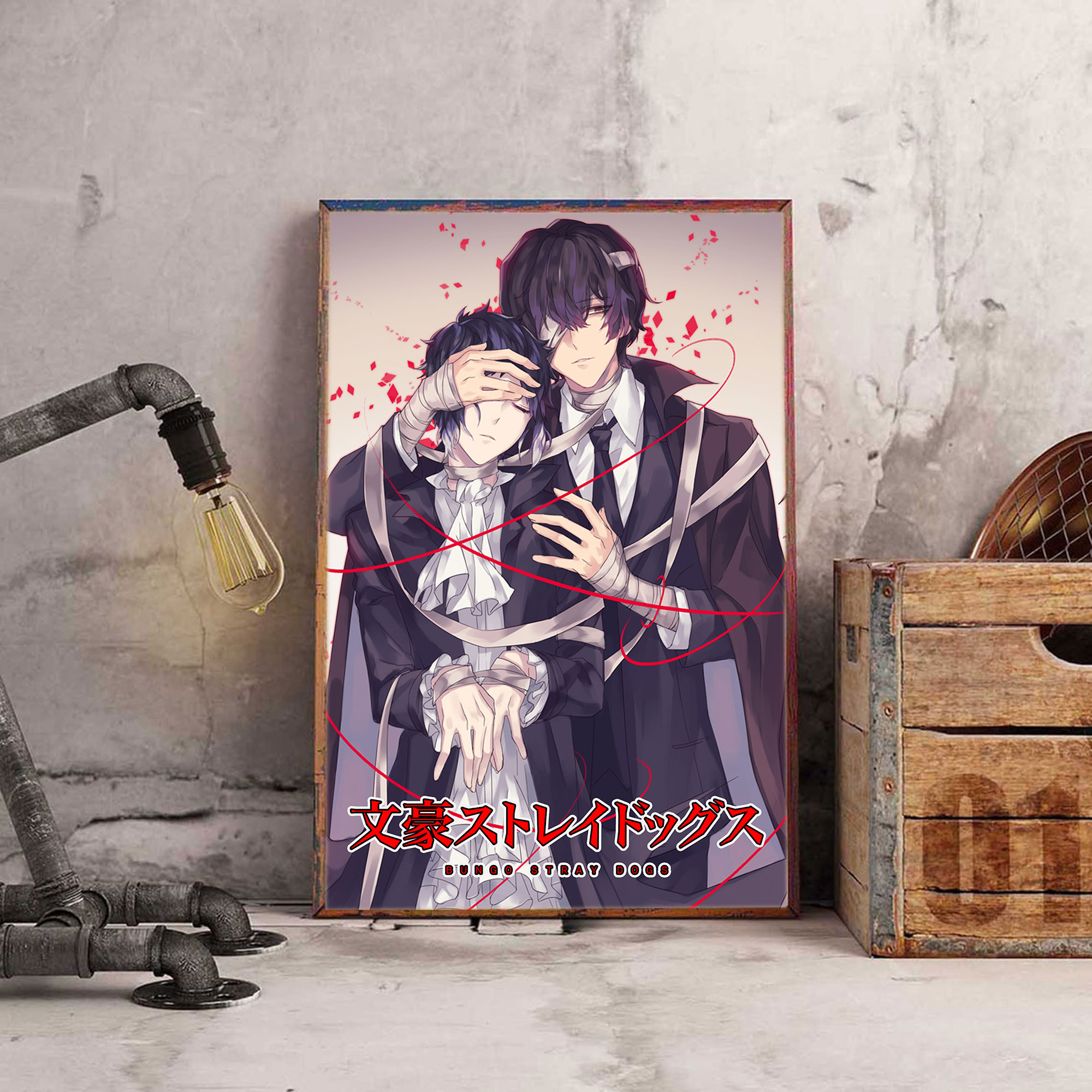 anime poster, bungo stray dogs poster, wall art, wall decor, | Inspire ...
