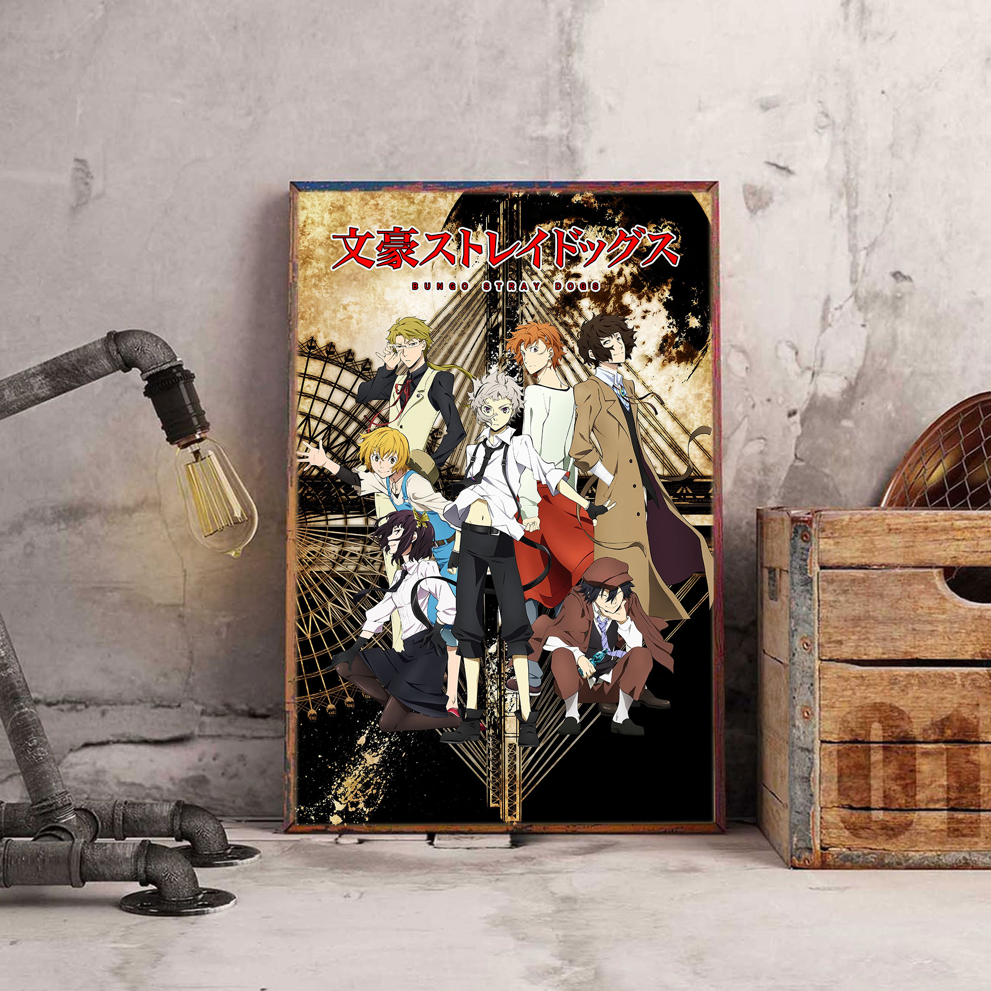 anime poster, bungo stray dogs poster, wall art, wall decor, - Inspire ...