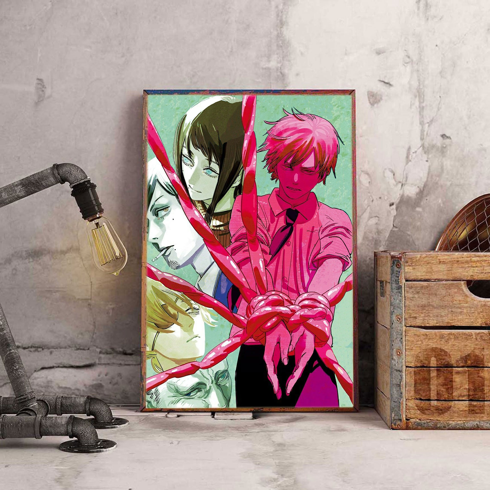 anime poster, chainsaw man poster, wall art, wall decor, pri | Inspire ...
