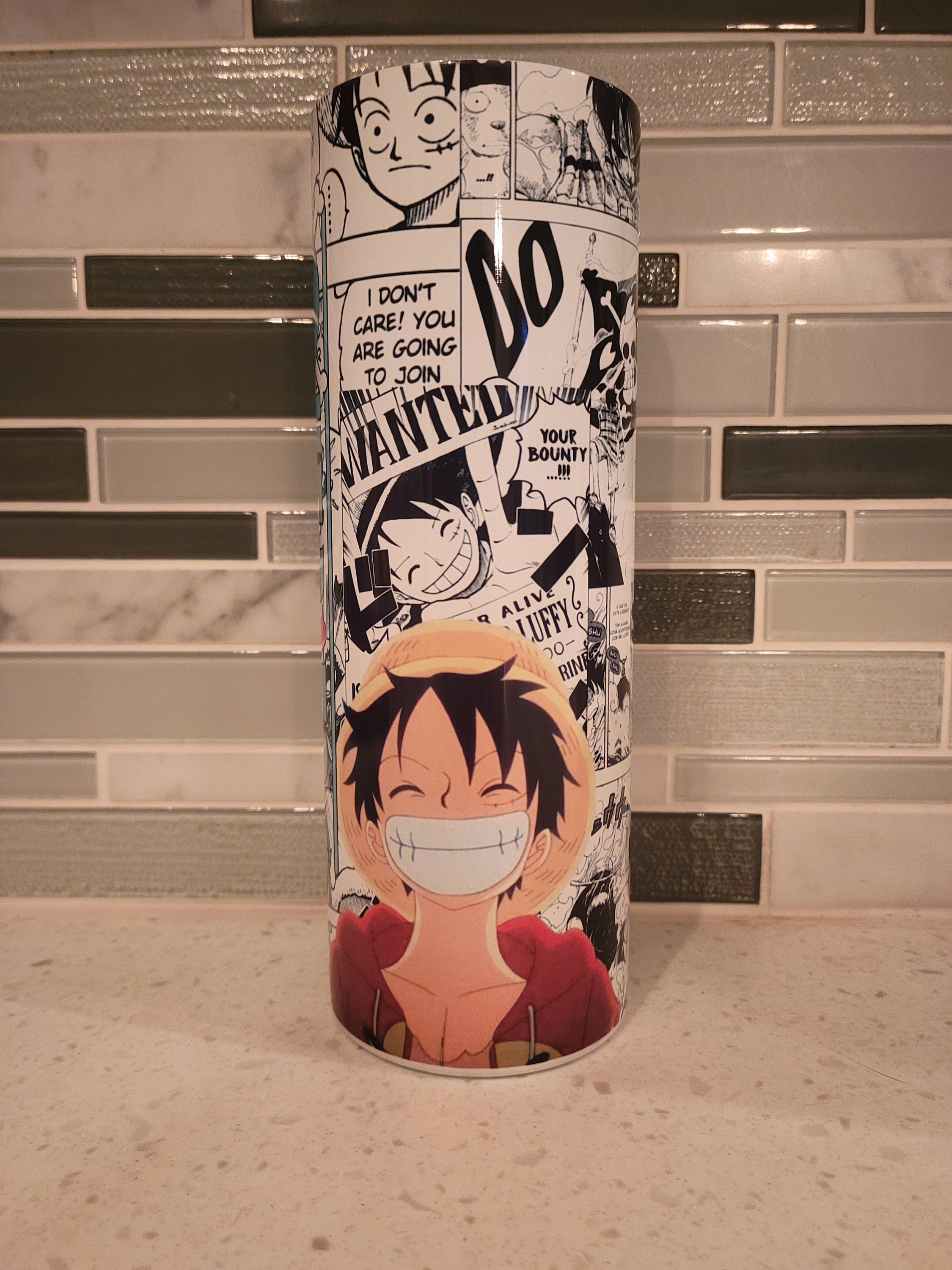 Anime wrap one Piece Skinny Glittertumbler, Anime Sublimatio | Inspire ...