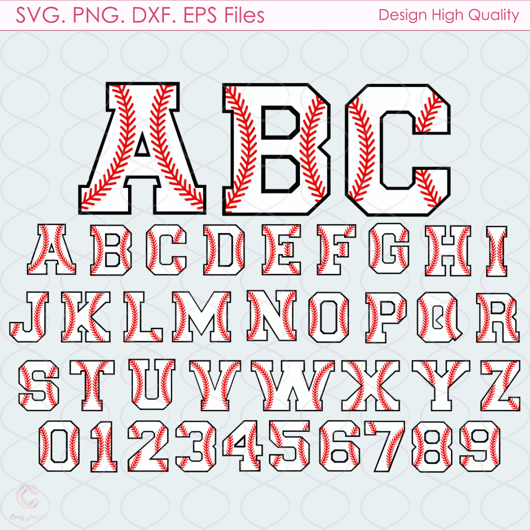 Alphabet Baseball Font Svg, Sport Svg, Alphabet Svg, Basebal | Inspire ...