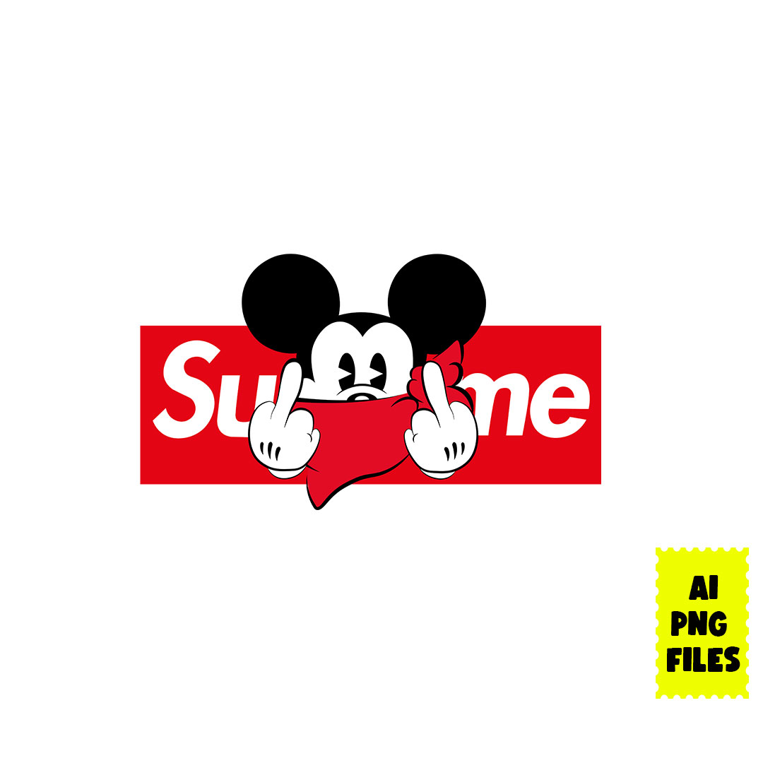 Mickey Supreme Png, Supreme Logo Png, Mikey Mouse Png, Disne | Inspire ...