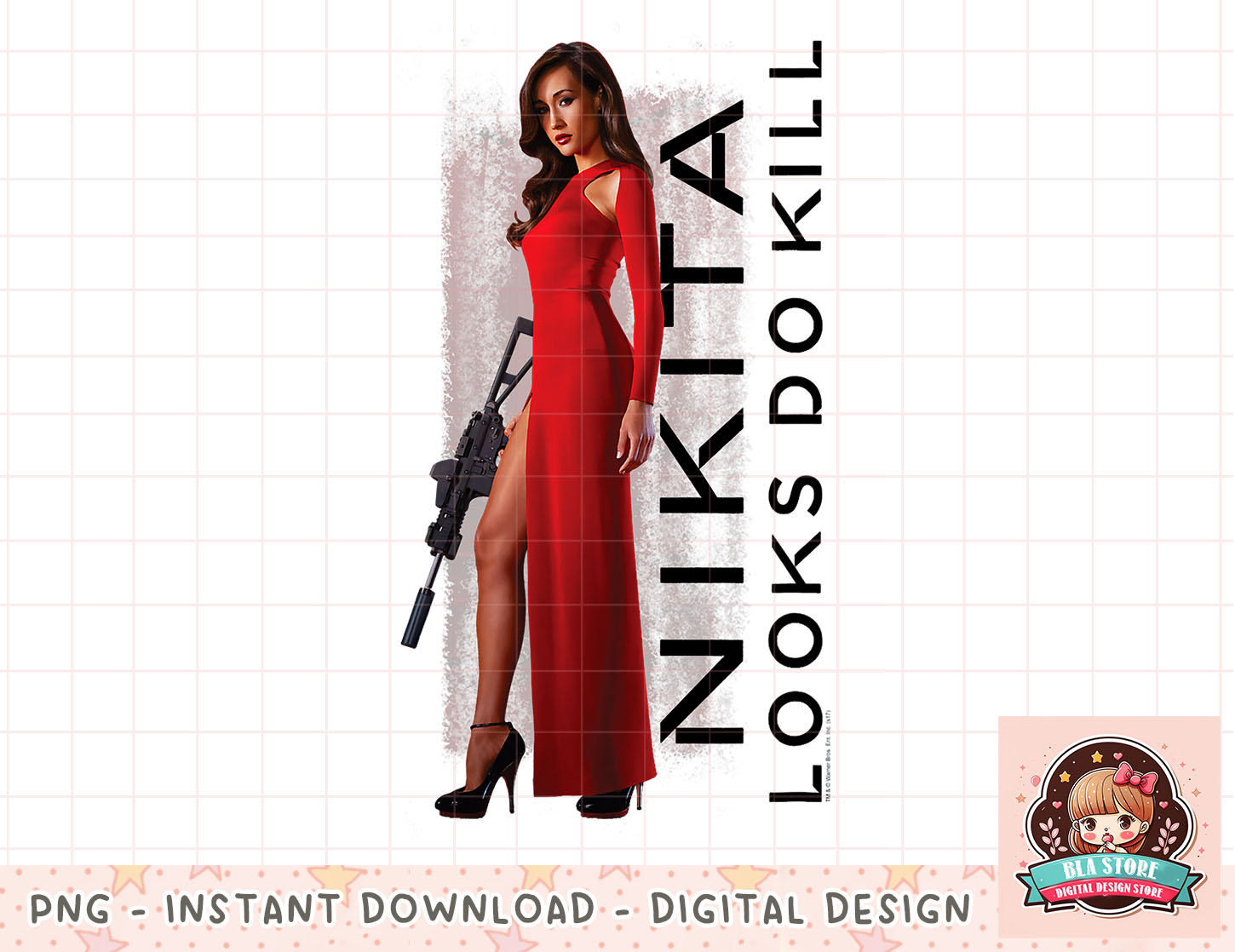 Nikita Standing png, instant download, digital print | Inspire Uplift