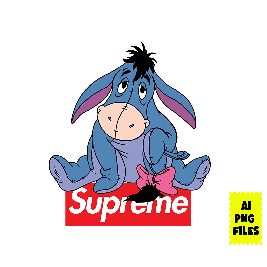 Eeyore Supreme Png, Supreme Logo Png, Eeyore Png, Winner The - Inspire ...