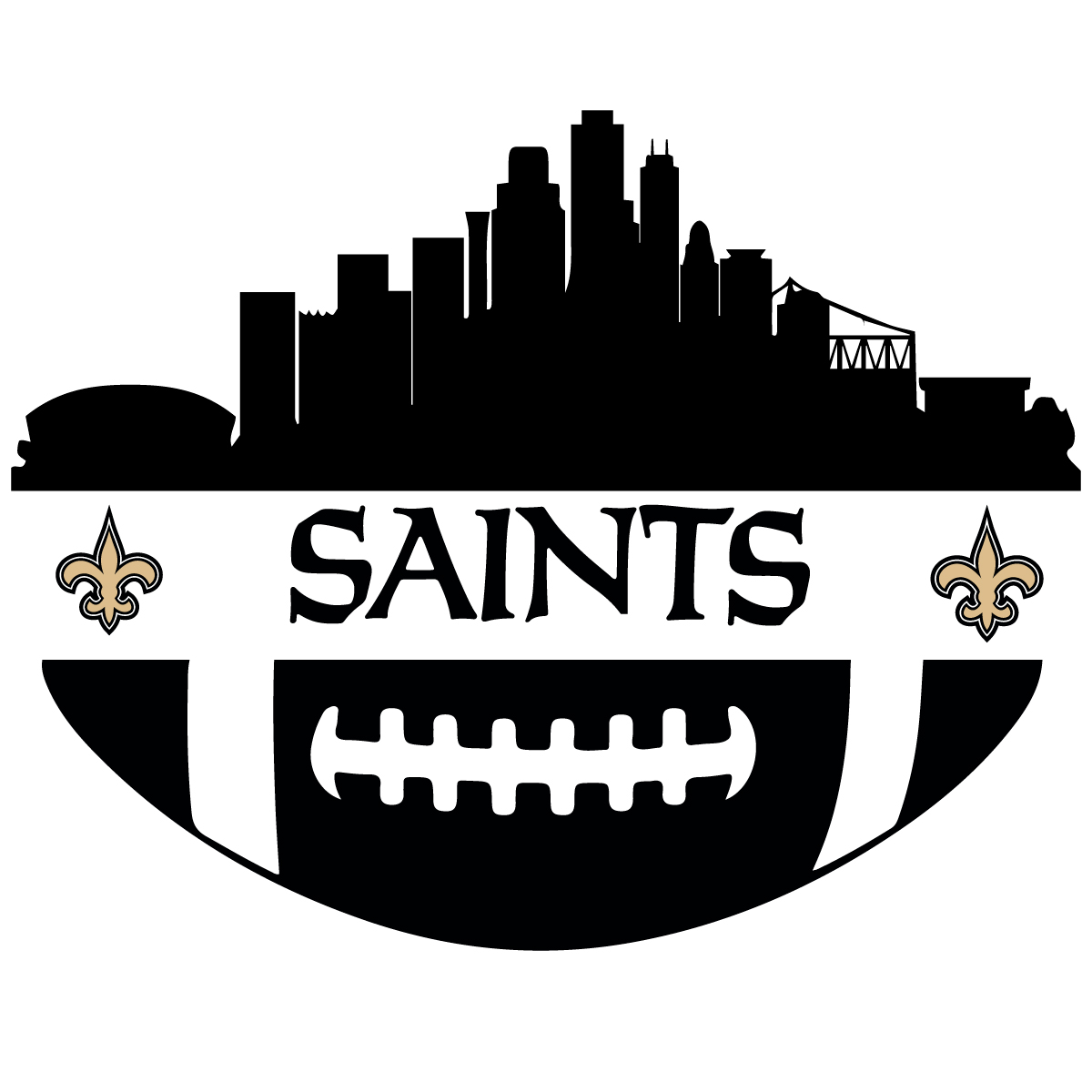 New Orleans Saints Nfl Football Svg | Inspire Uplift