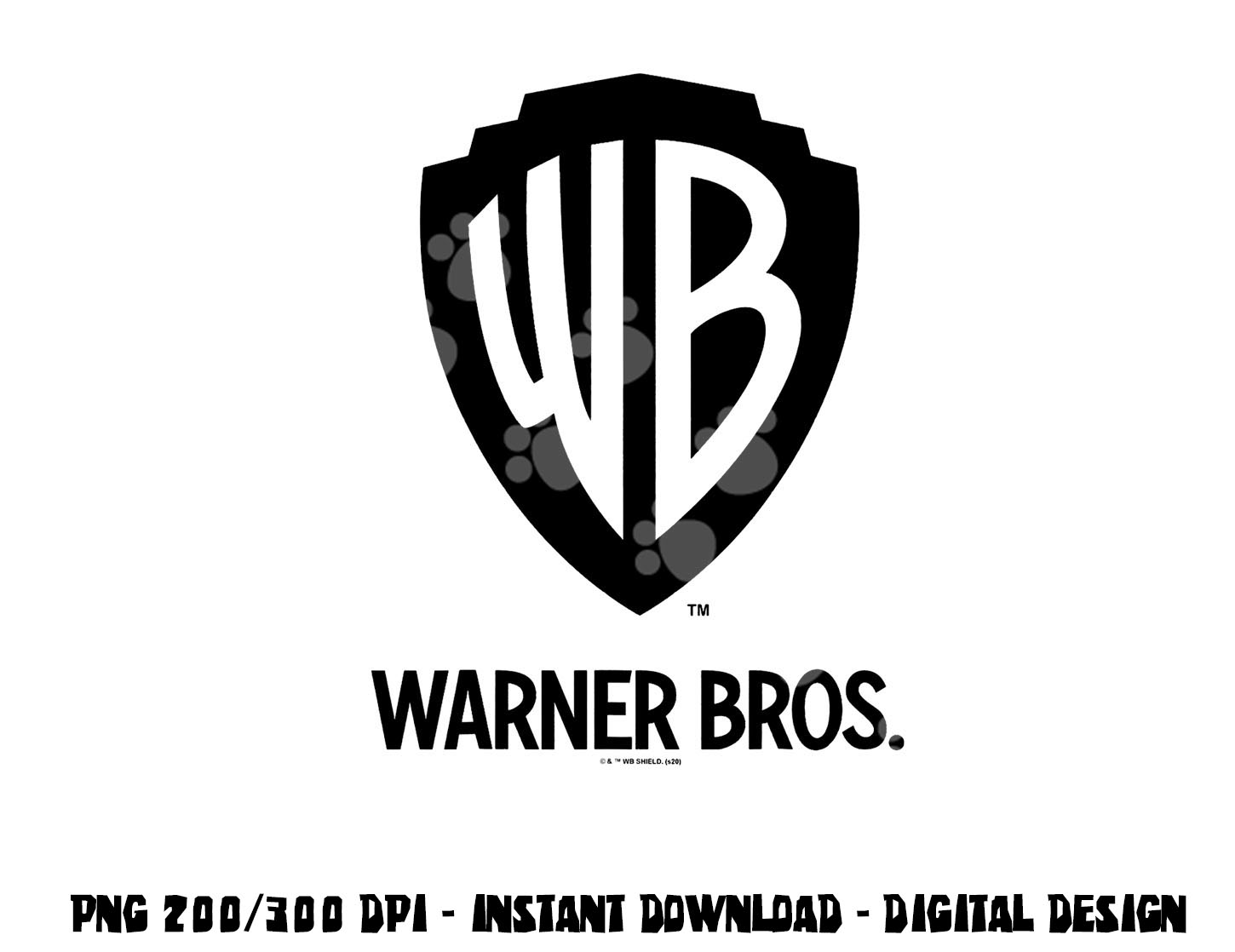 Warner Brothers WB Blue Logo C2 png, sublimation | Inspire Uplift