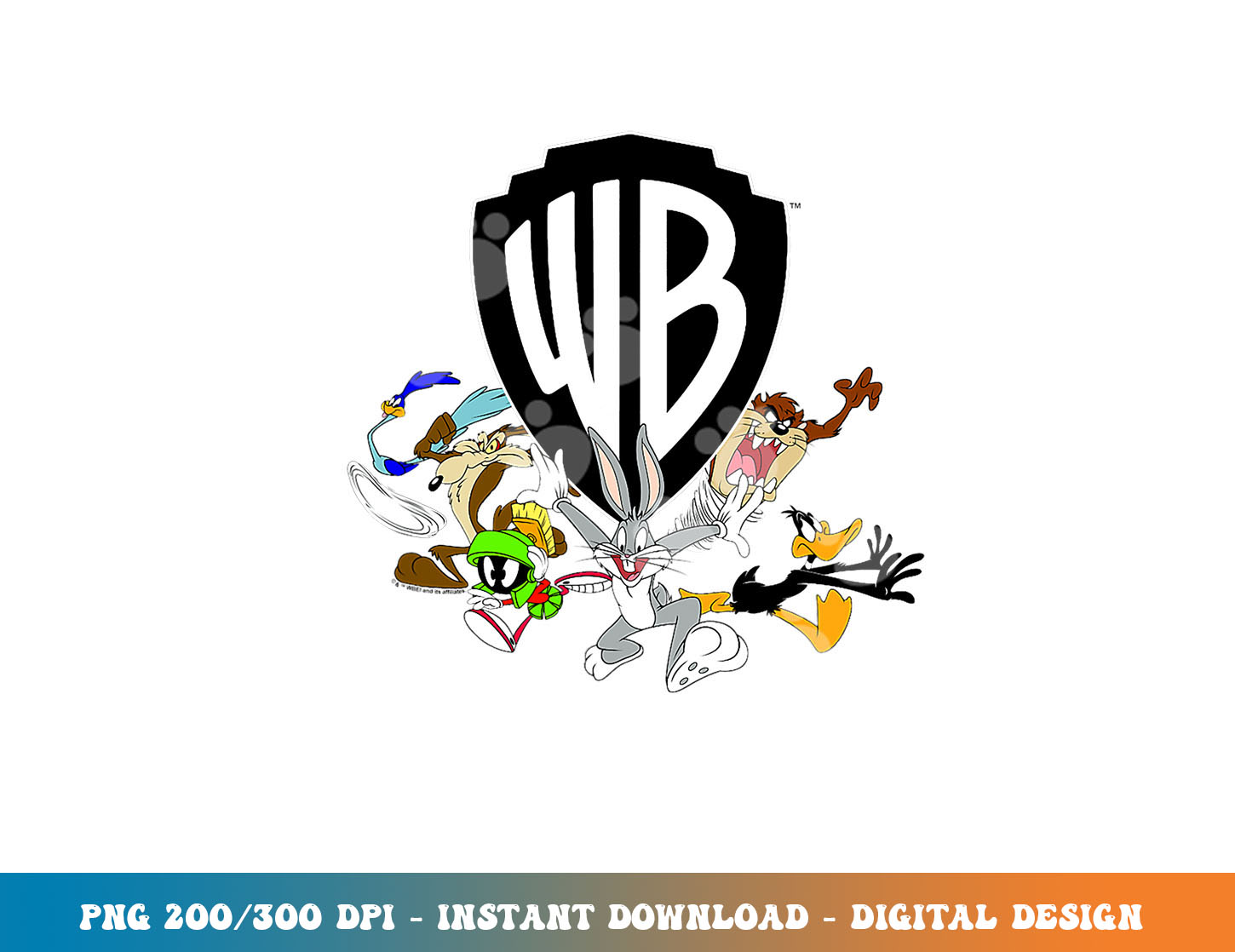 WB100 Looney Tunes Retro Scatter Warner Bros. Group Logo pn | Inspire ...