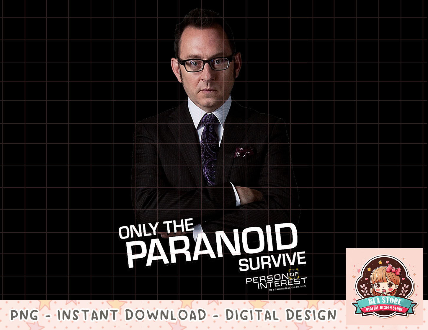 Person of Interest Paranoid png, instant download, digital p | Inspire ...