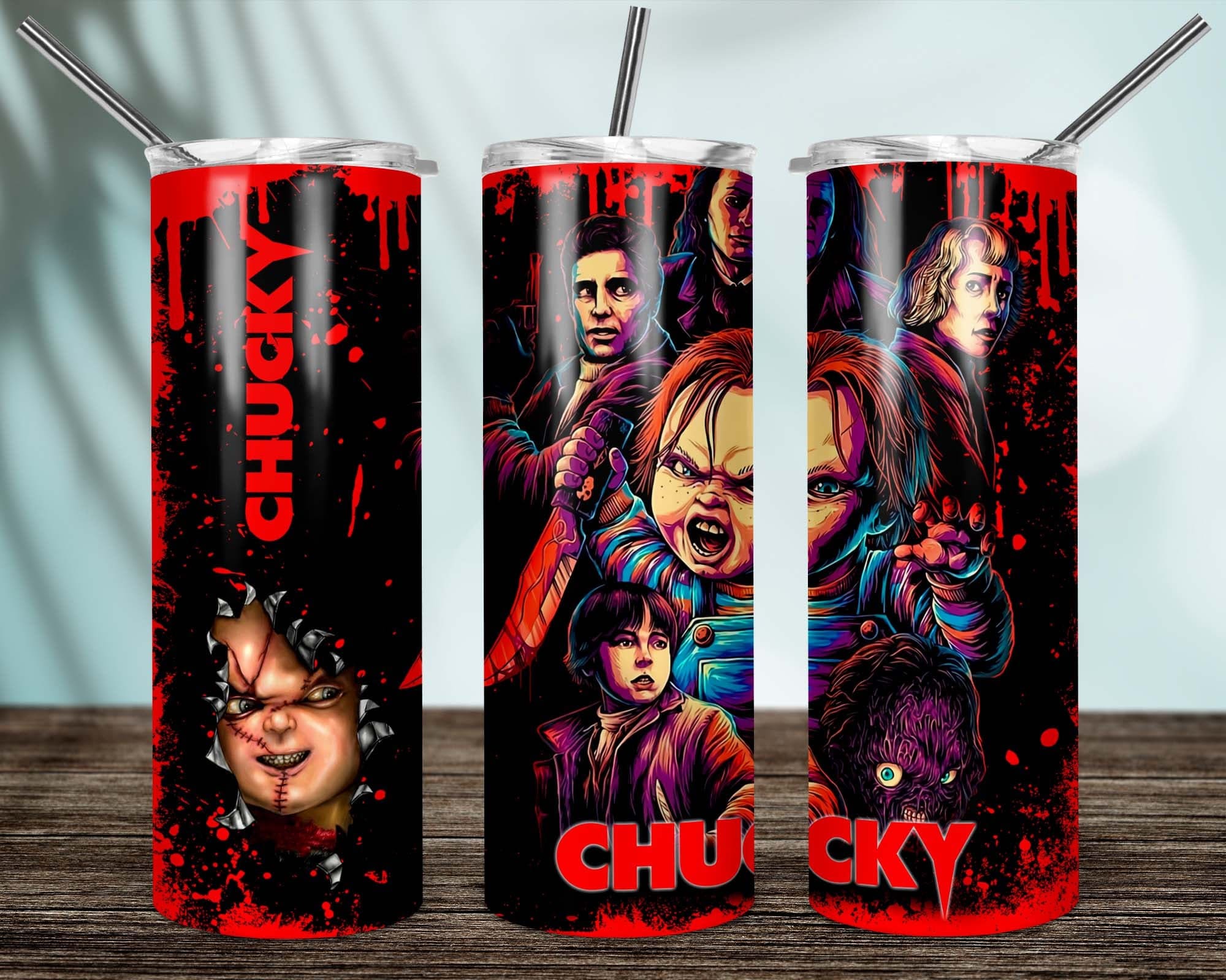 Chucky's Nightmare The Puppet's Resurgence, 20oz skinny tumb | Inspire ...