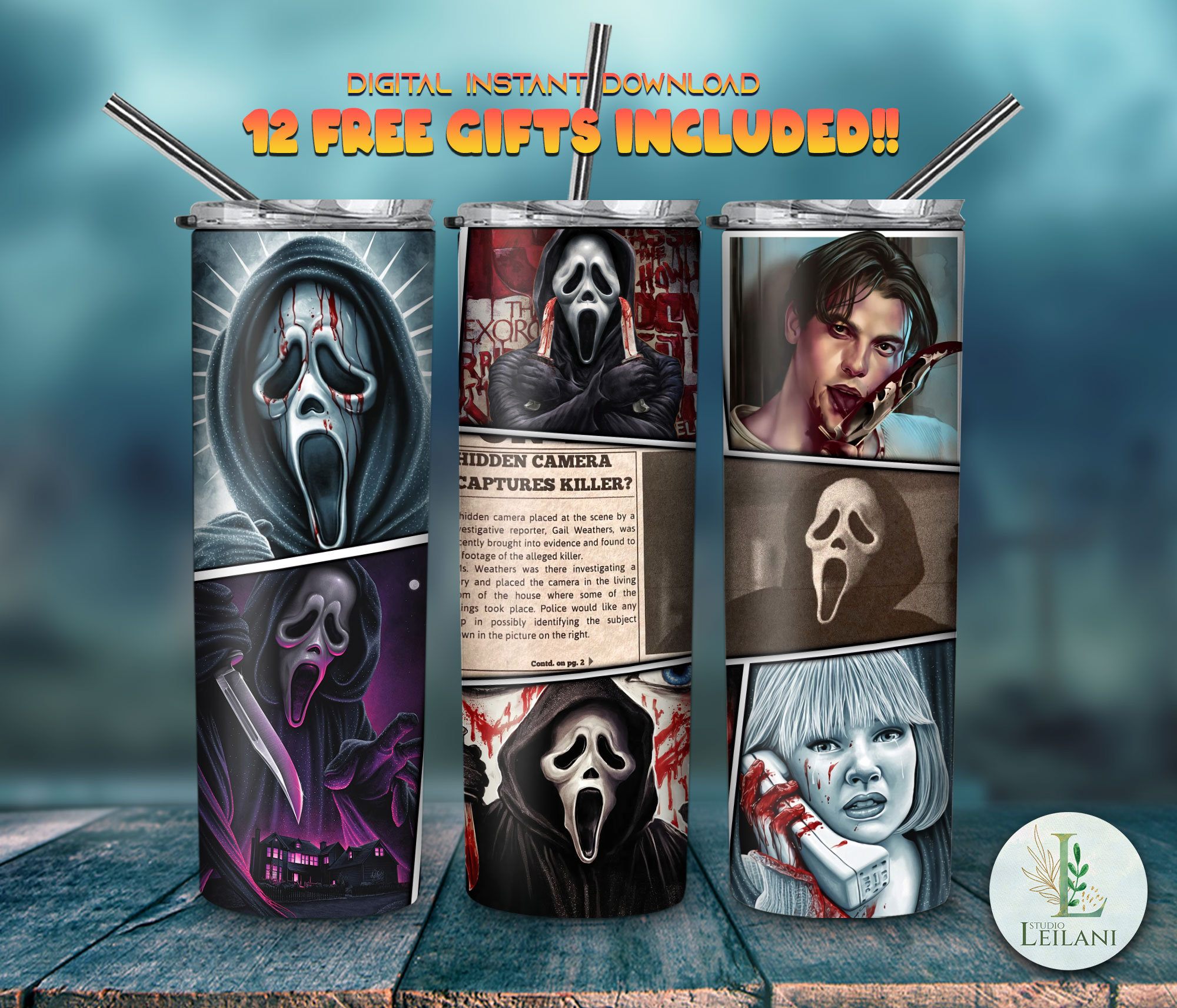 Chucky's Wrath Bloodstained Revenge, 20oz skinny tumbler, 30 | Inspire ...
