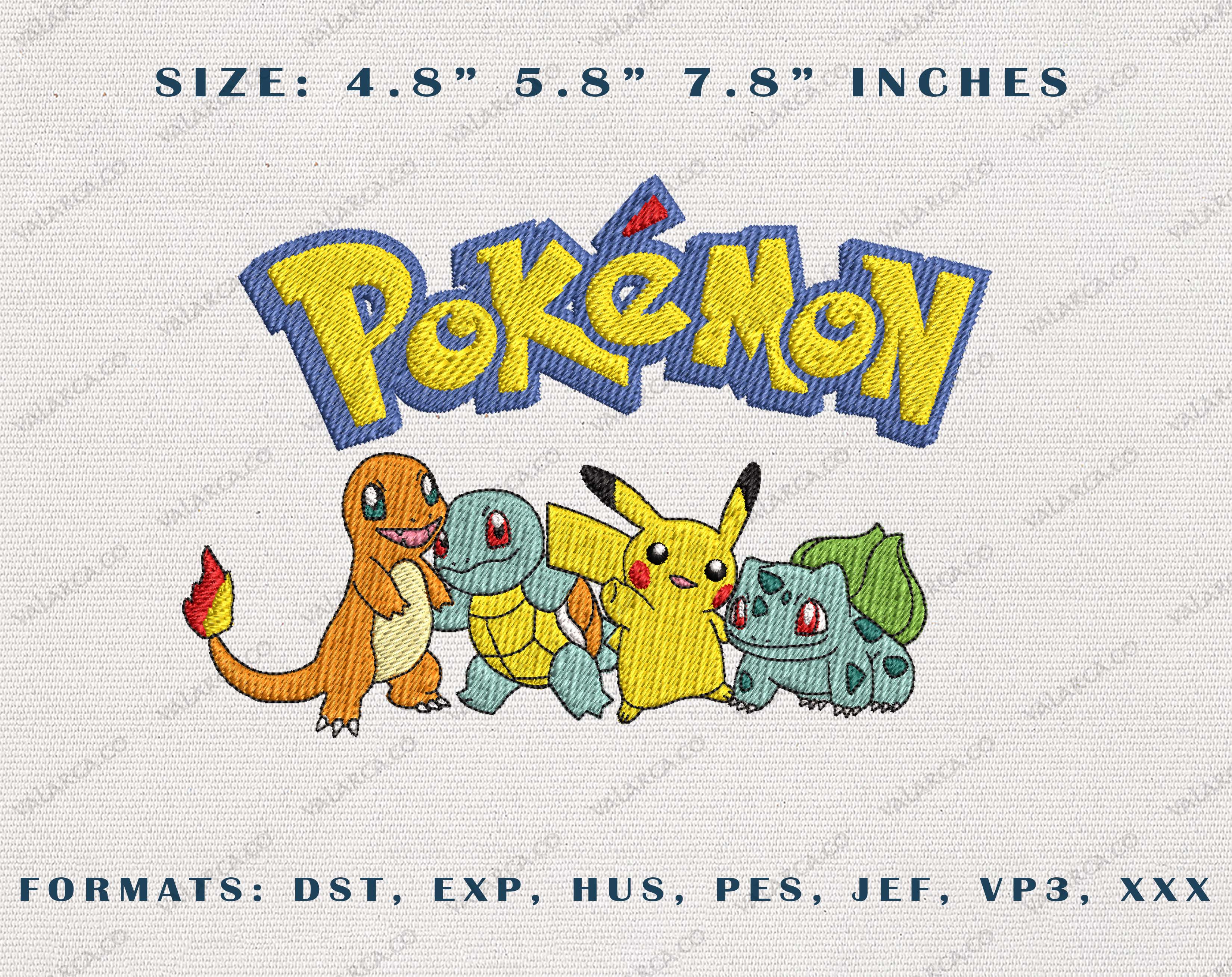 Pokemon Embroidery Designs, Anime Inspired Embroidery Design - Inspire ...