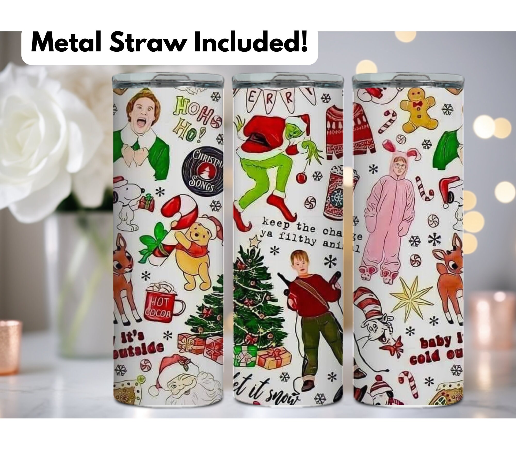 Christmas Movie Tumble,Christmas Movie Skinny Tumble,Christm | Inspire ...