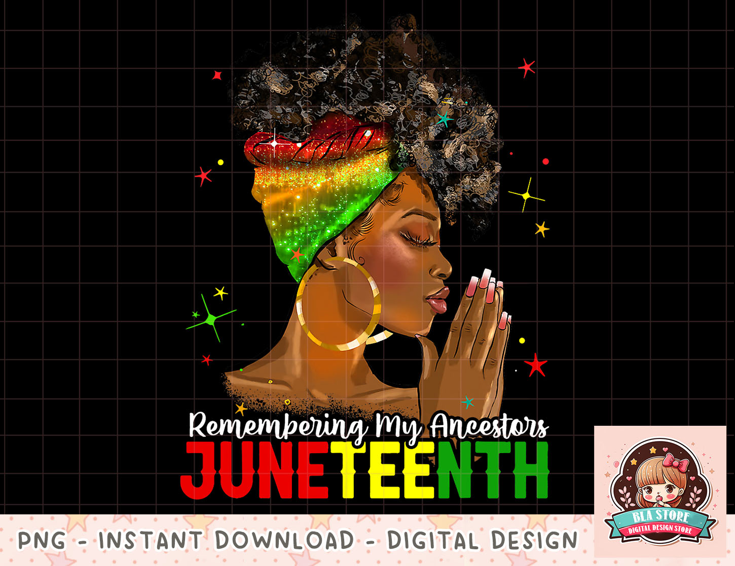 Remembering My Ancestors Juneteenth African Black Woman Pray | Inspire ...