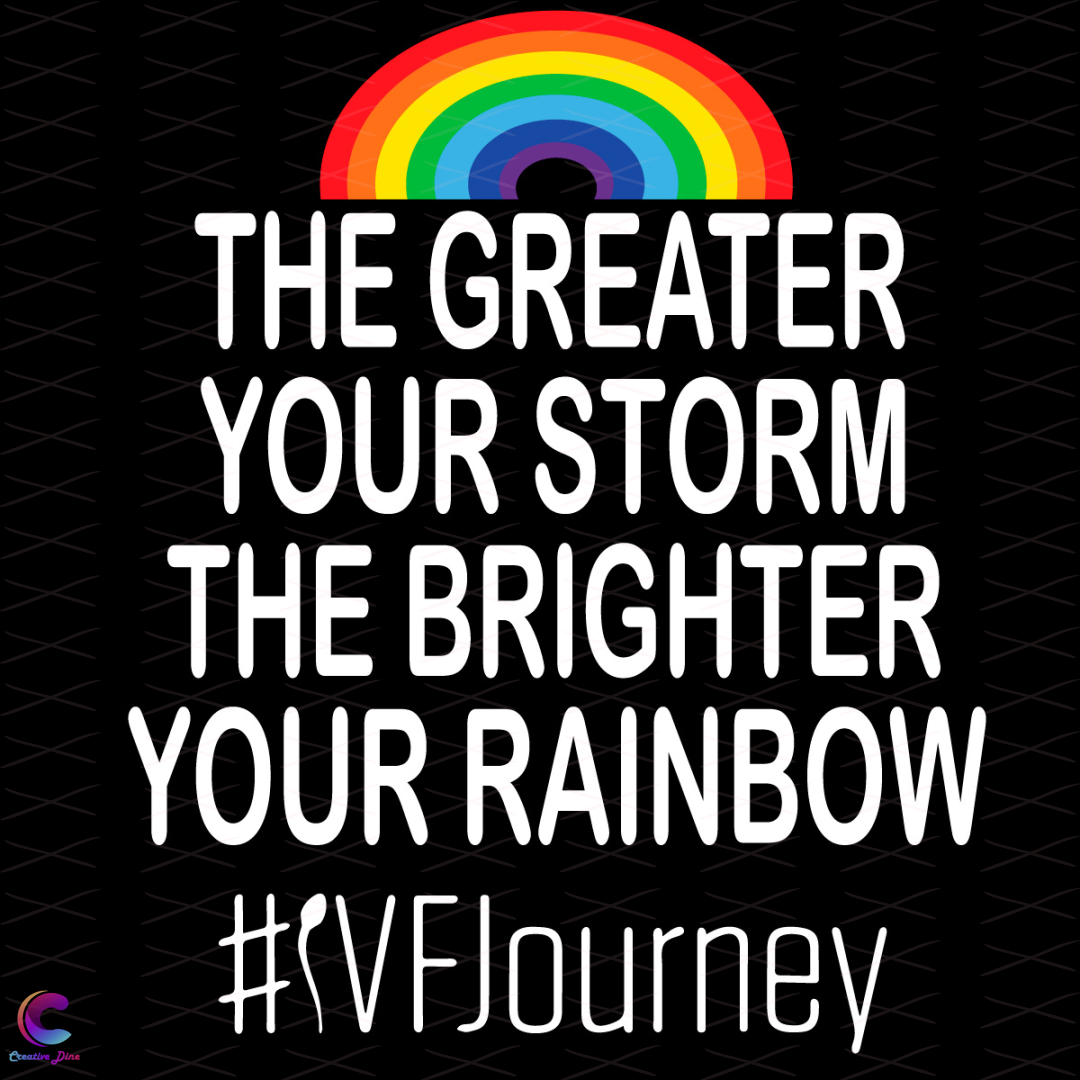 The Greater Your Storm The Brighter Your Rainbow Svg, Trendi | Inspire ...