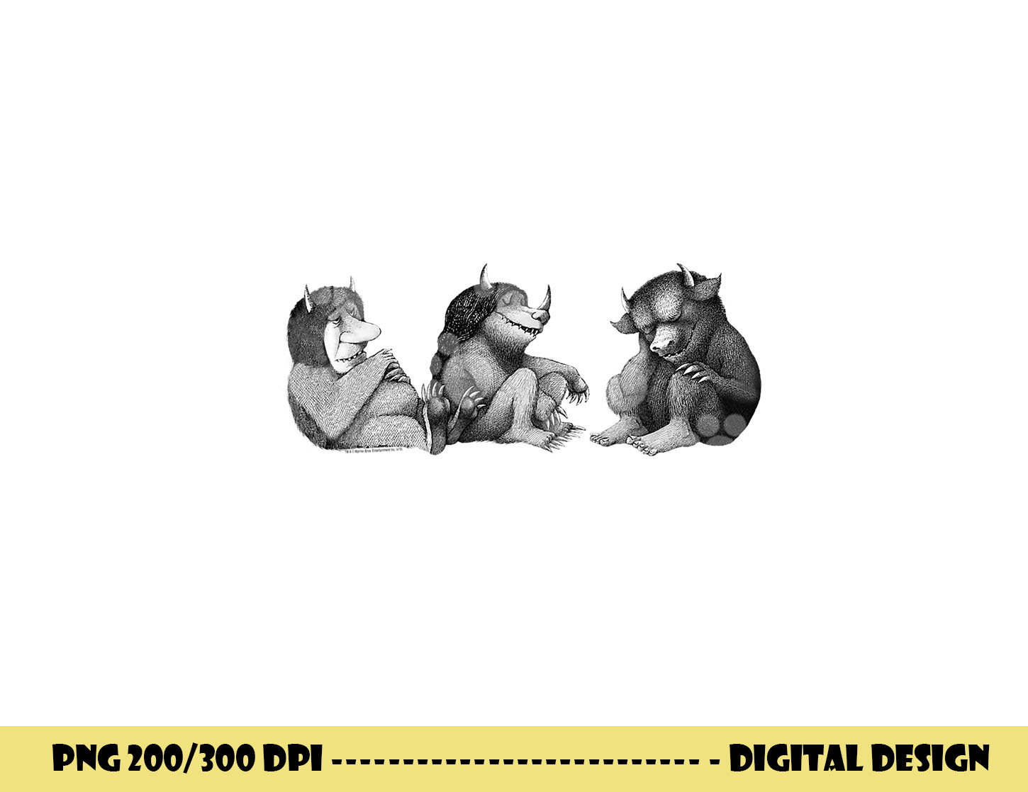 Where the Wild Things Are Trio png, sublimation | Inspire Uplift