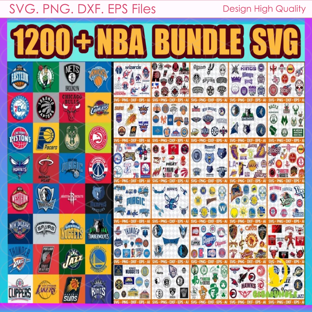 1200 Files NBA Bundle Svg, NBA Bundle Svg, NBA Sport Svg - Inspire Uplift