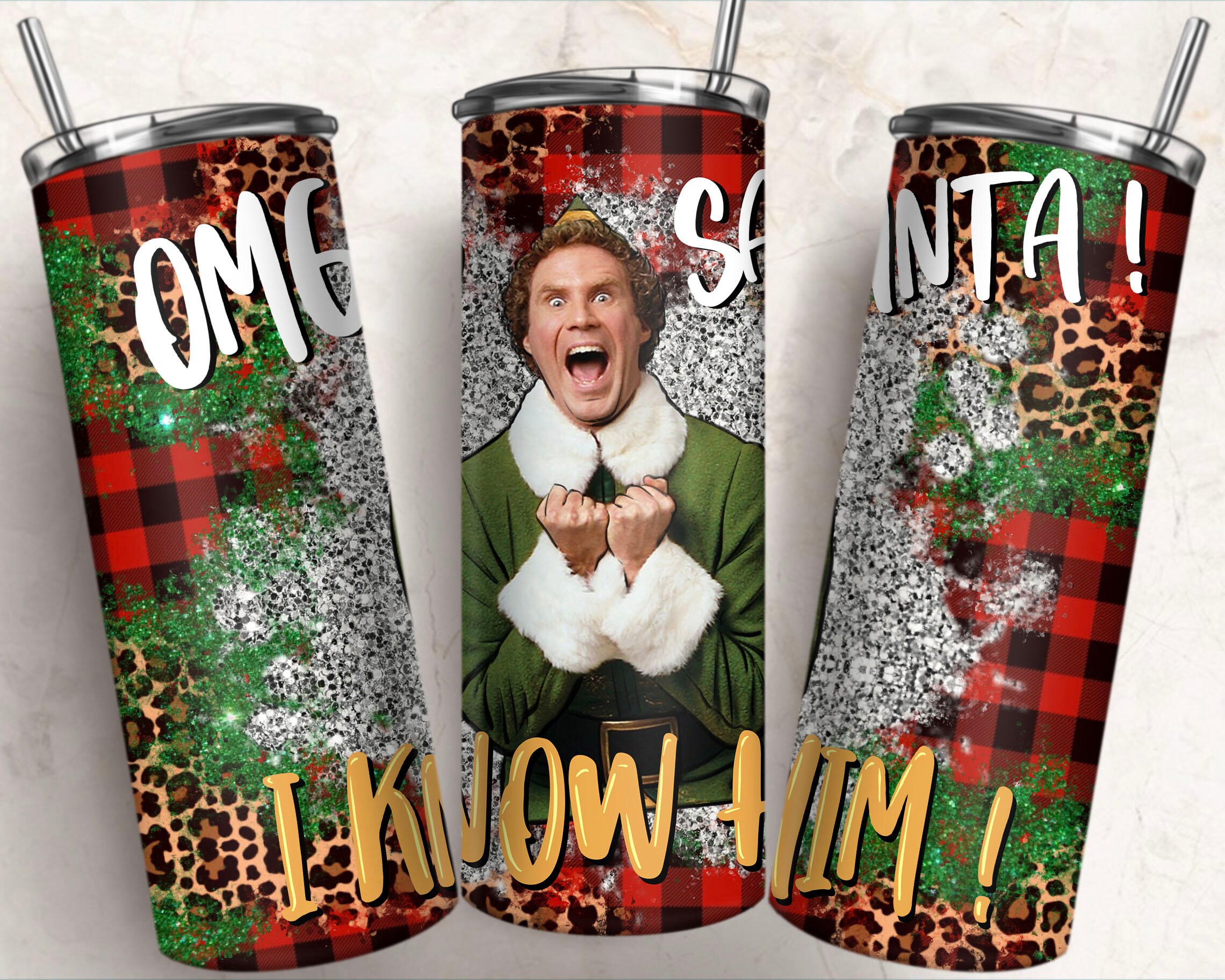 Omg Santa I Know Him Tumbler, Omg Santa I Know Him Skinny Tu | Inspire ...
