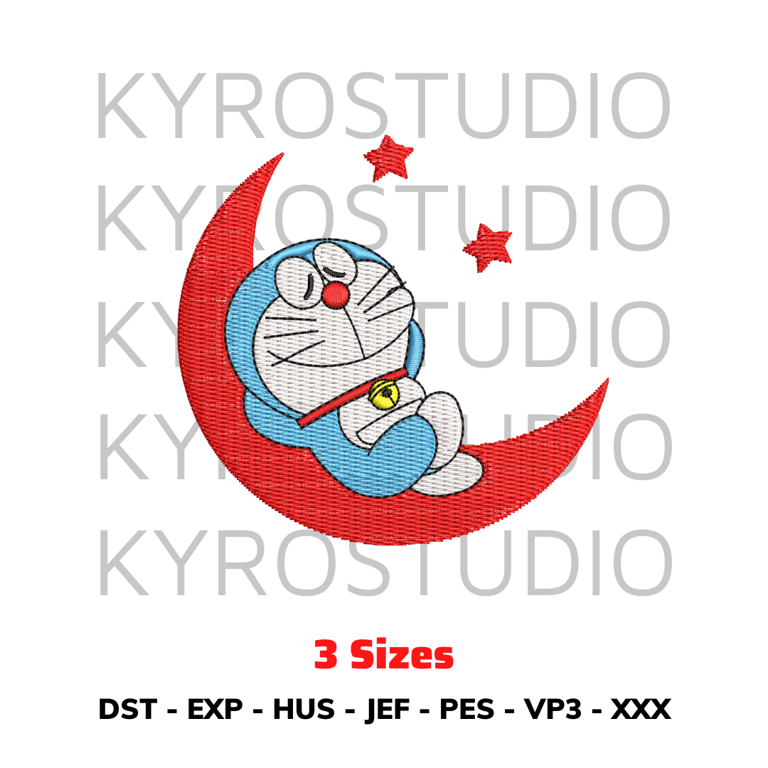 Doraemon Embroidery Design, Anime Embroidery Design, Embroid | Inspire ...