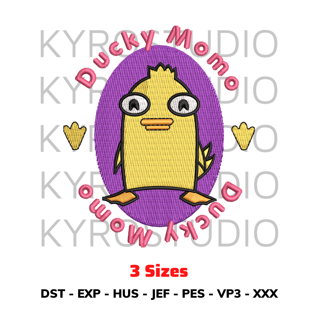 Ducky Momo Embroidery Design, Anime Embroidery Design, Embro | Inspire ...