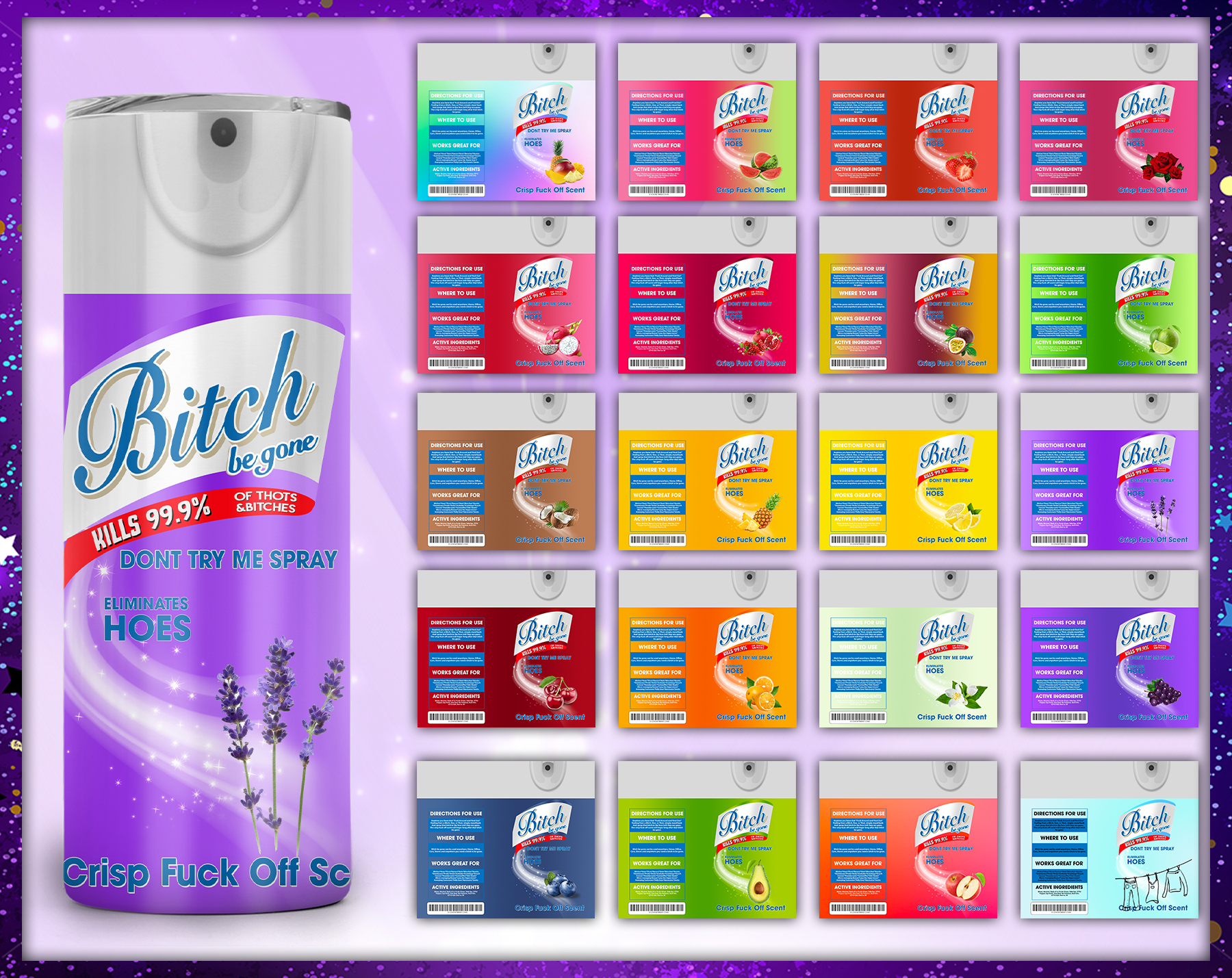 Scents Bitch Be Gone Png Tumbler Bundle, Bitch Spray Tumbler | Inspire ...
