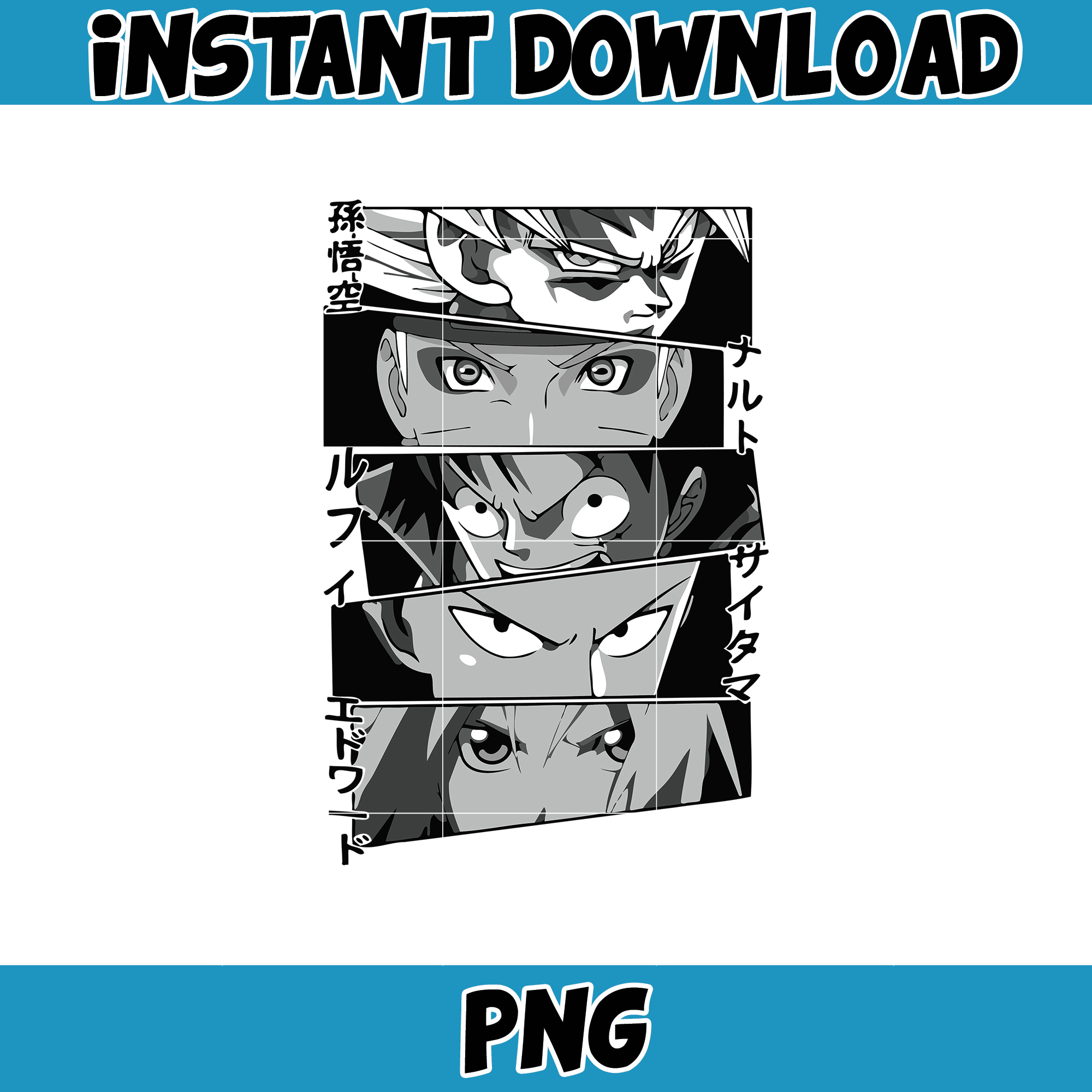 Anime Design PNG Anime Clipart PNG Anime PNG Digital Prints - Inspire ...