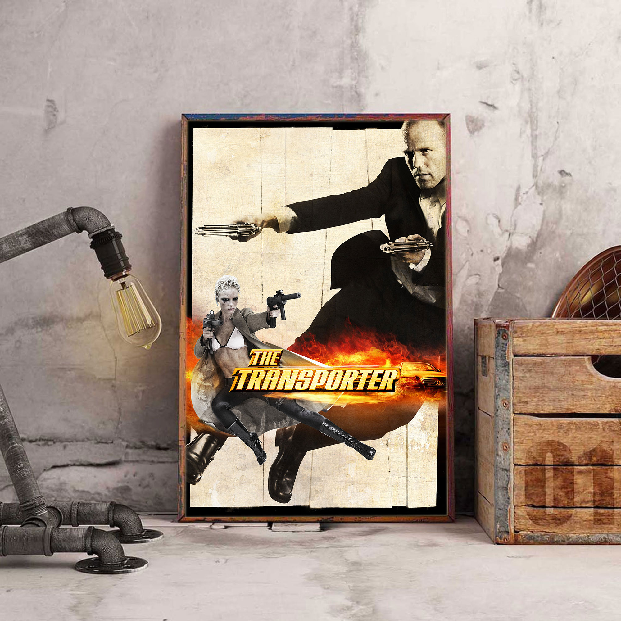 movie poster, film movie, transporter poster, wall art, wall | Inspire ...