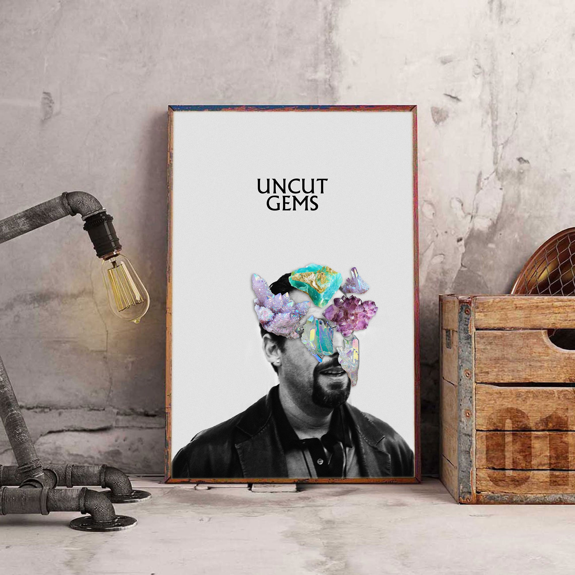 movie poster, film movie, uncut gems poster, wall art, wall | Inspire Uplift