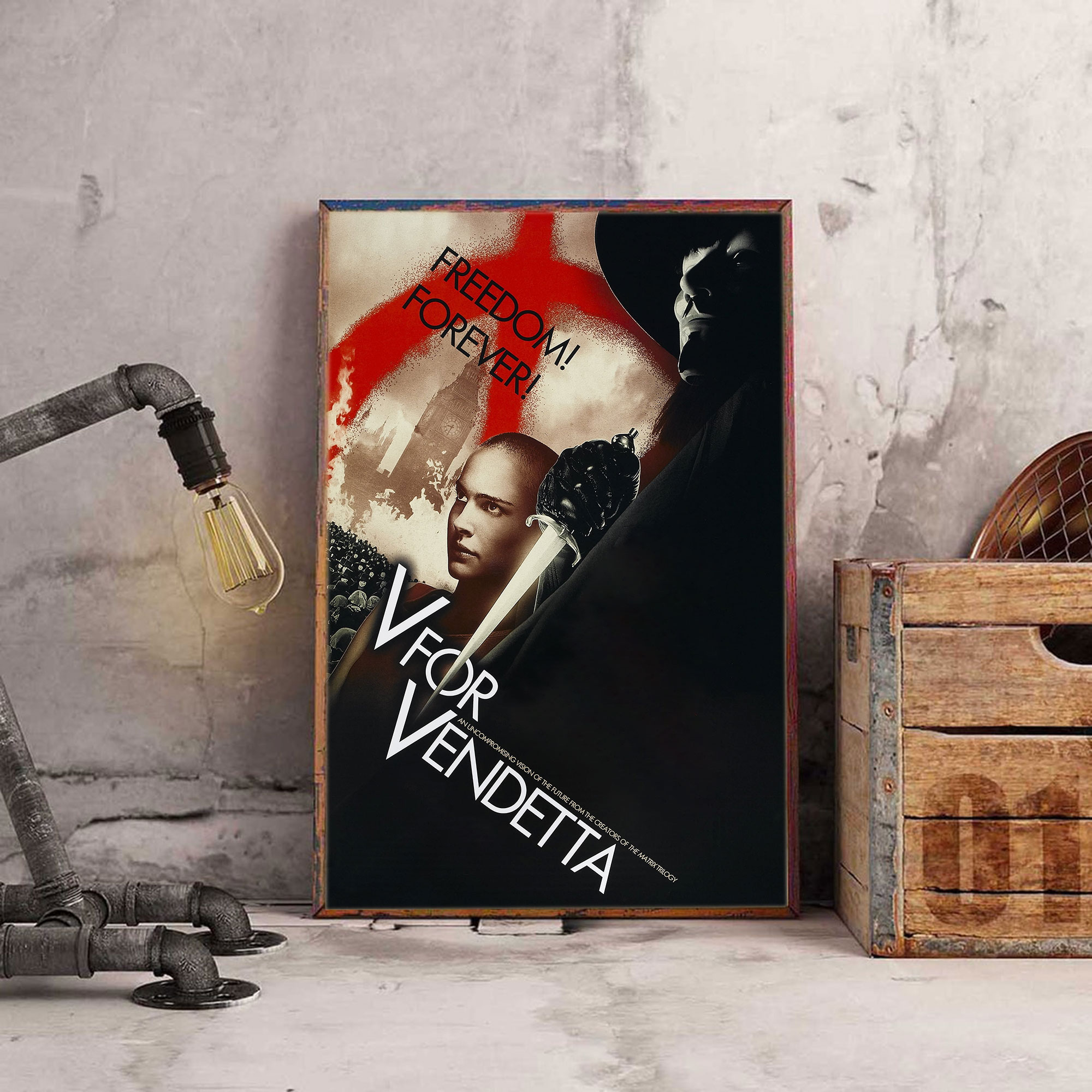 movie poster, film movie, v for vendetta poster, wall art, w | Inspire ...