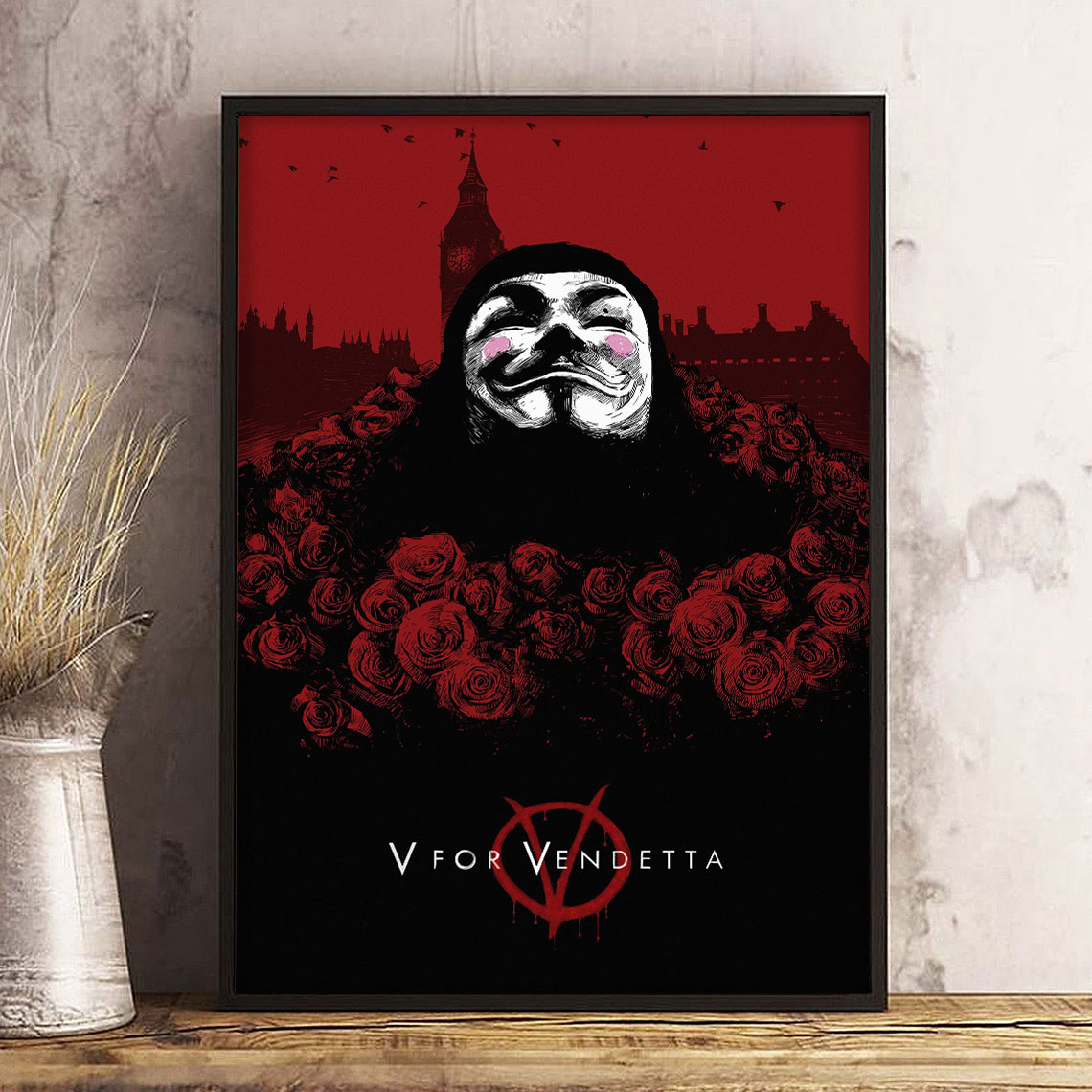 movie poster, film movie, v for vendetta poster, wall art, w | Inspire ...
