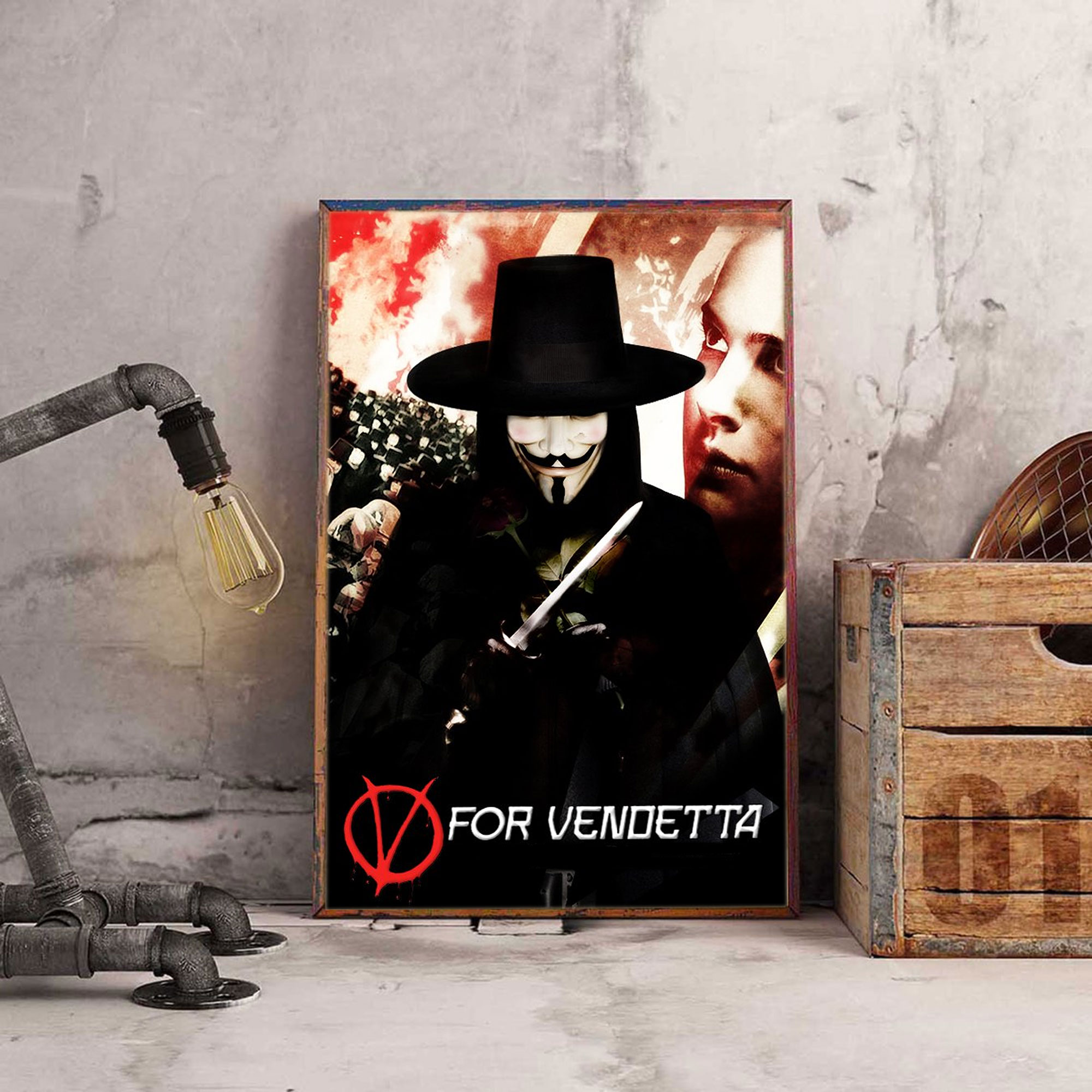 movie poster, film movie, v for vendetta poster, wall art, w | Inspire ...