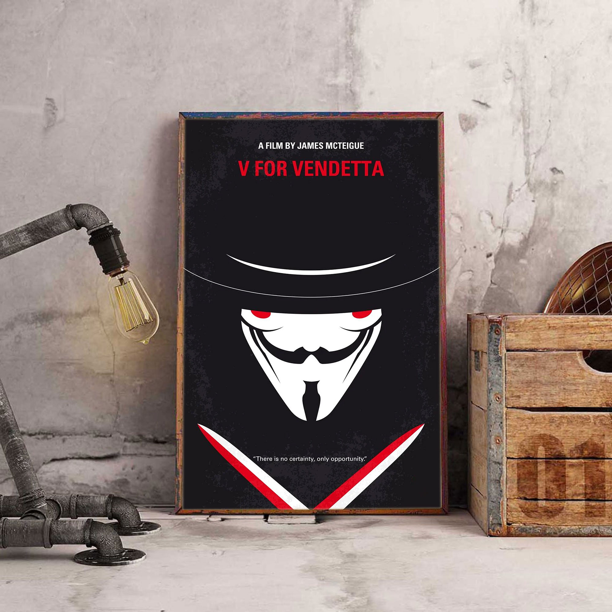 movie poster, film movie, v for vendetta poster, wall art, w | Inspire ...