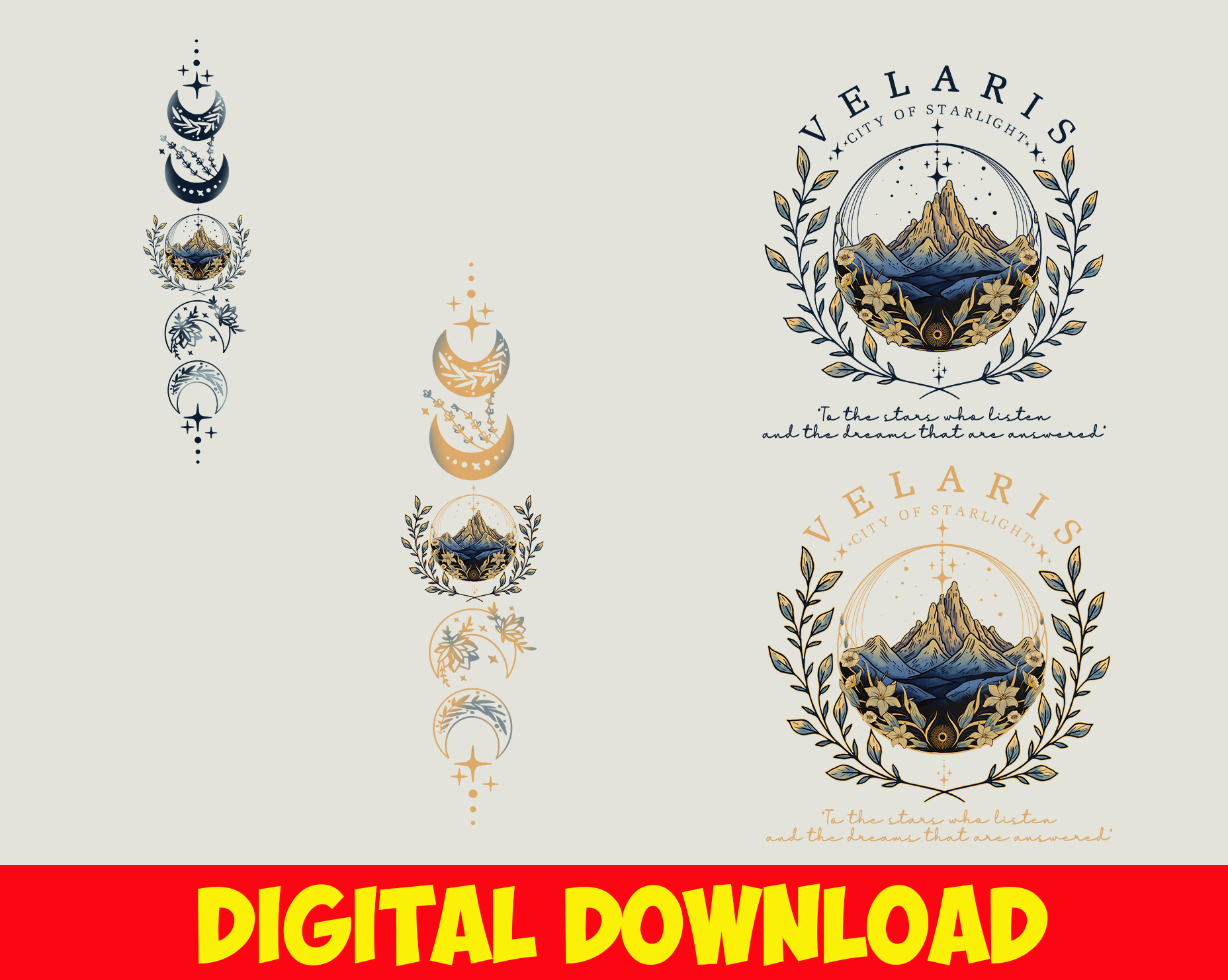 Velaris City Of Starlight ACOTAR Png Bundle, To The Stars Ci | Inspire ...