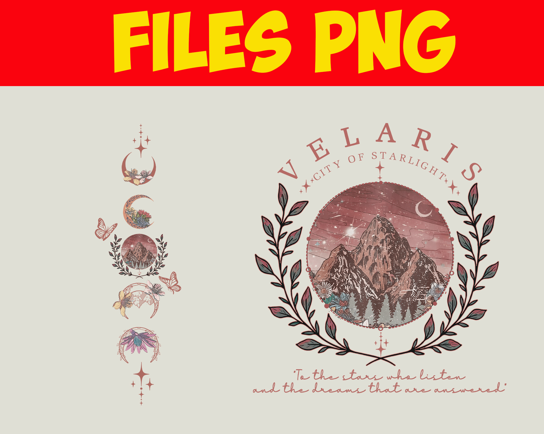 Velaris City Of Starlight ACOTAR Png Bundle, The Night Court | Inspire ...