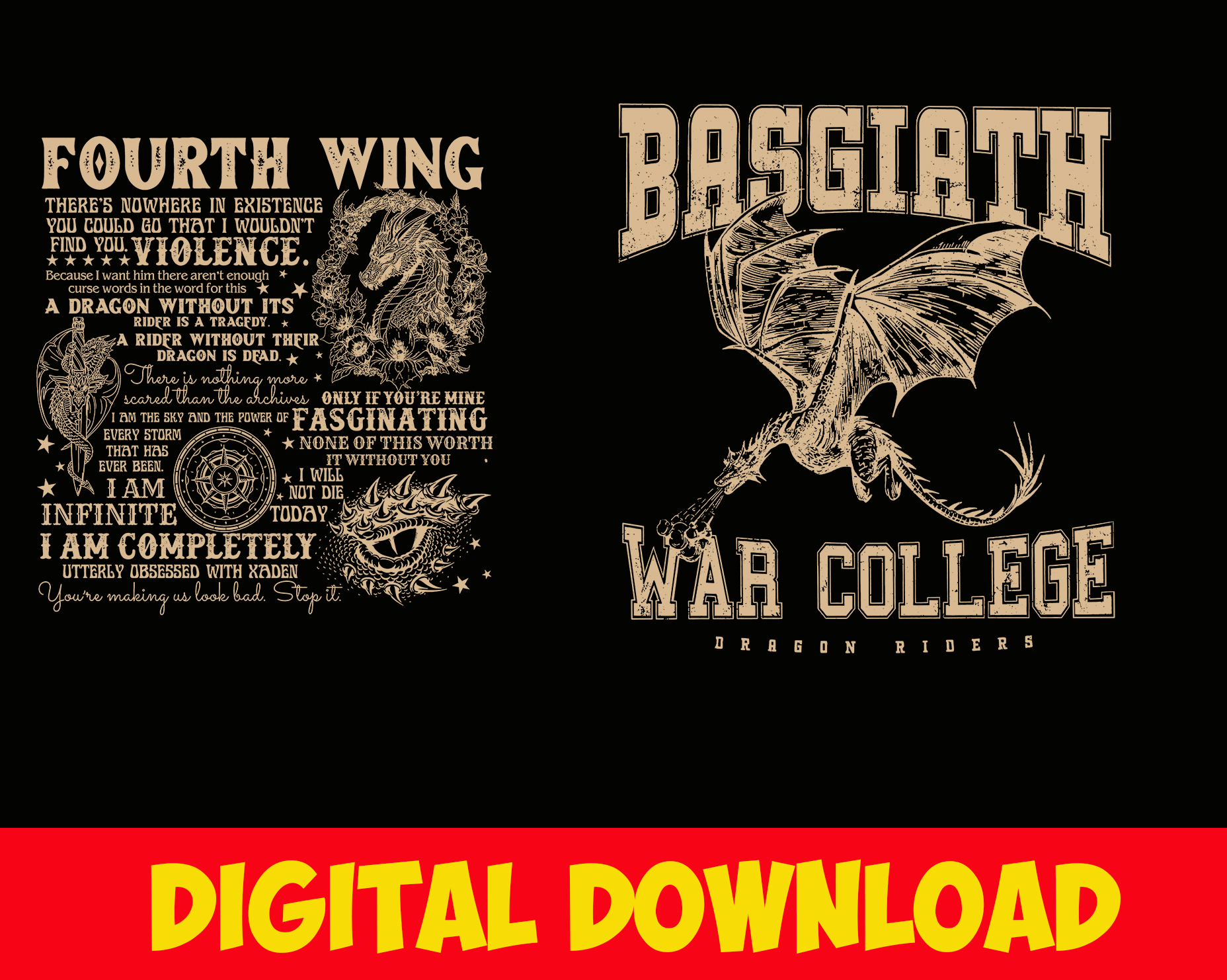 Bundle Fourth Wing Png, Basgiath War College png, Dragon Rid | Inspire ...
