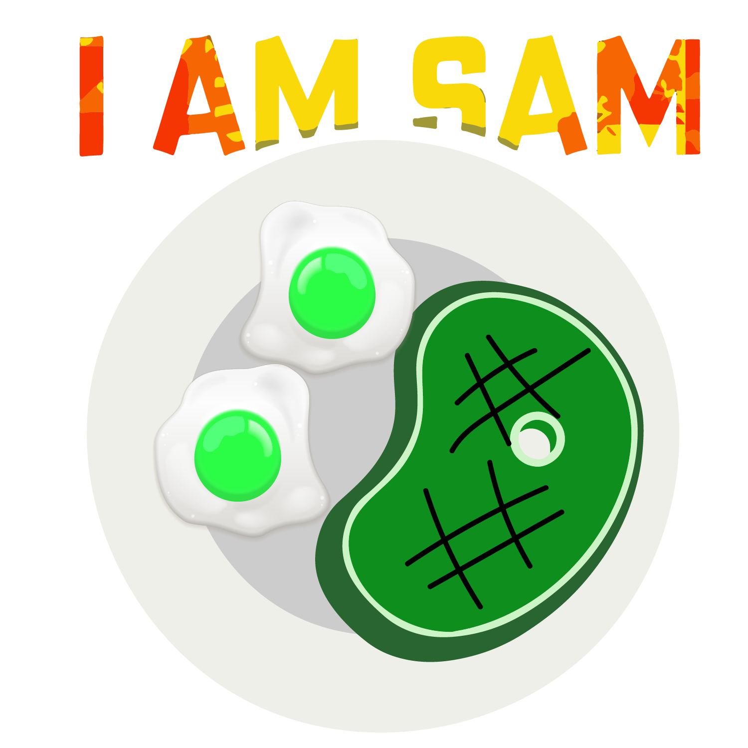 I Am Sam Green Ham And Eggs SVG PNG, Funny I Am Sam SVG, Dr | Inspire ...