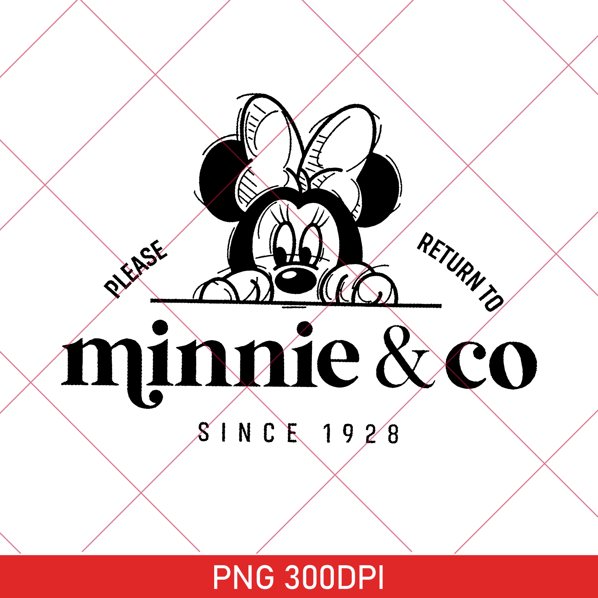 Retro Minnie & Co 1928 PNG, Vintage Disney PNG, Disneyland P | Inspire ...