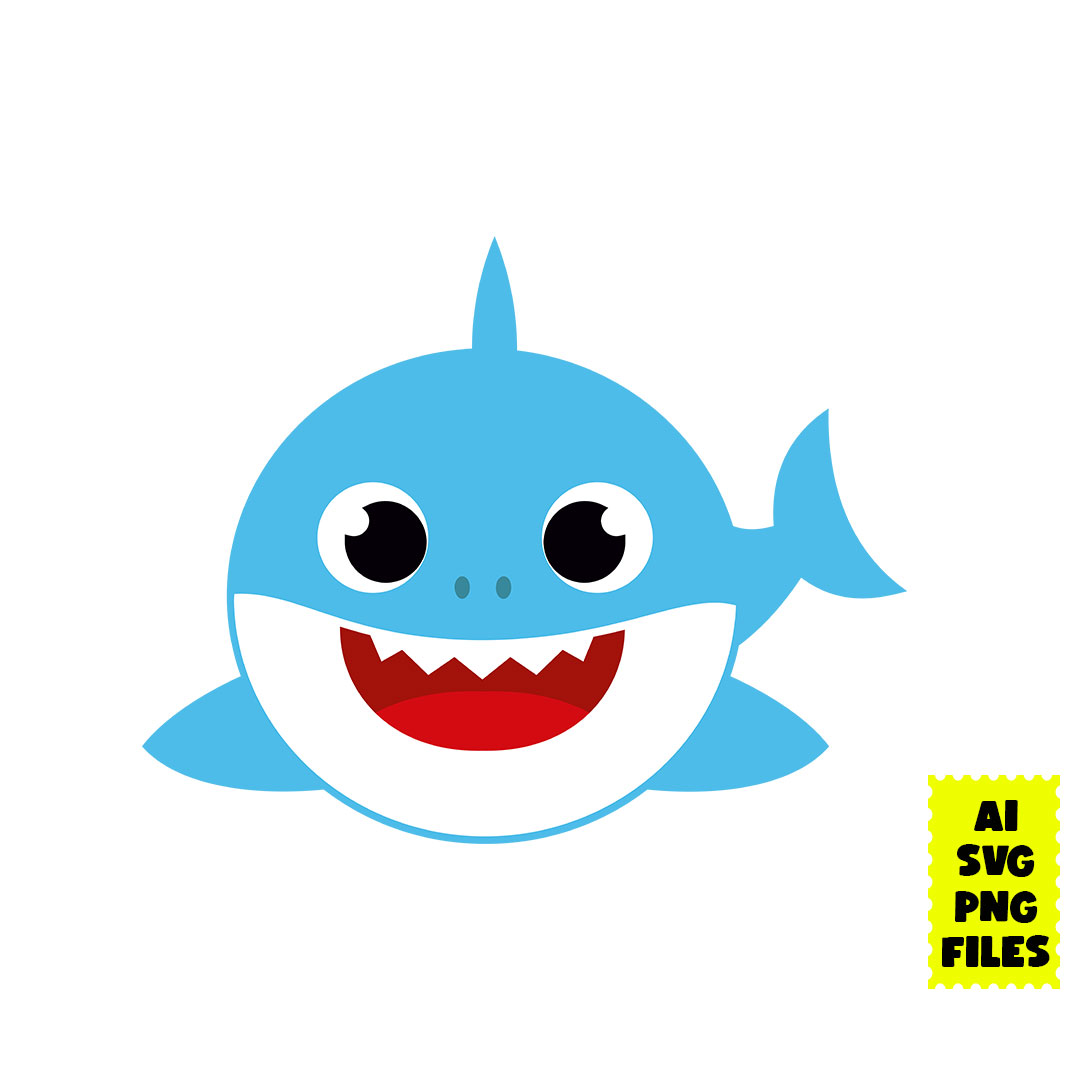 Baby Shark Blue Svg, Baby Shark Svg, Shark Funny Svg, Shark | Inspire ...