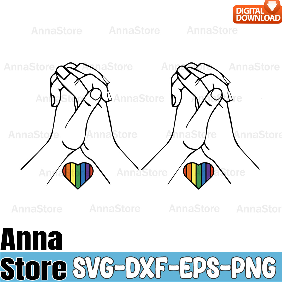 Lovers Holding Hands Svg,Gay Pride Svg,LGBT Day Svg,Lesbian | Inspire ...
