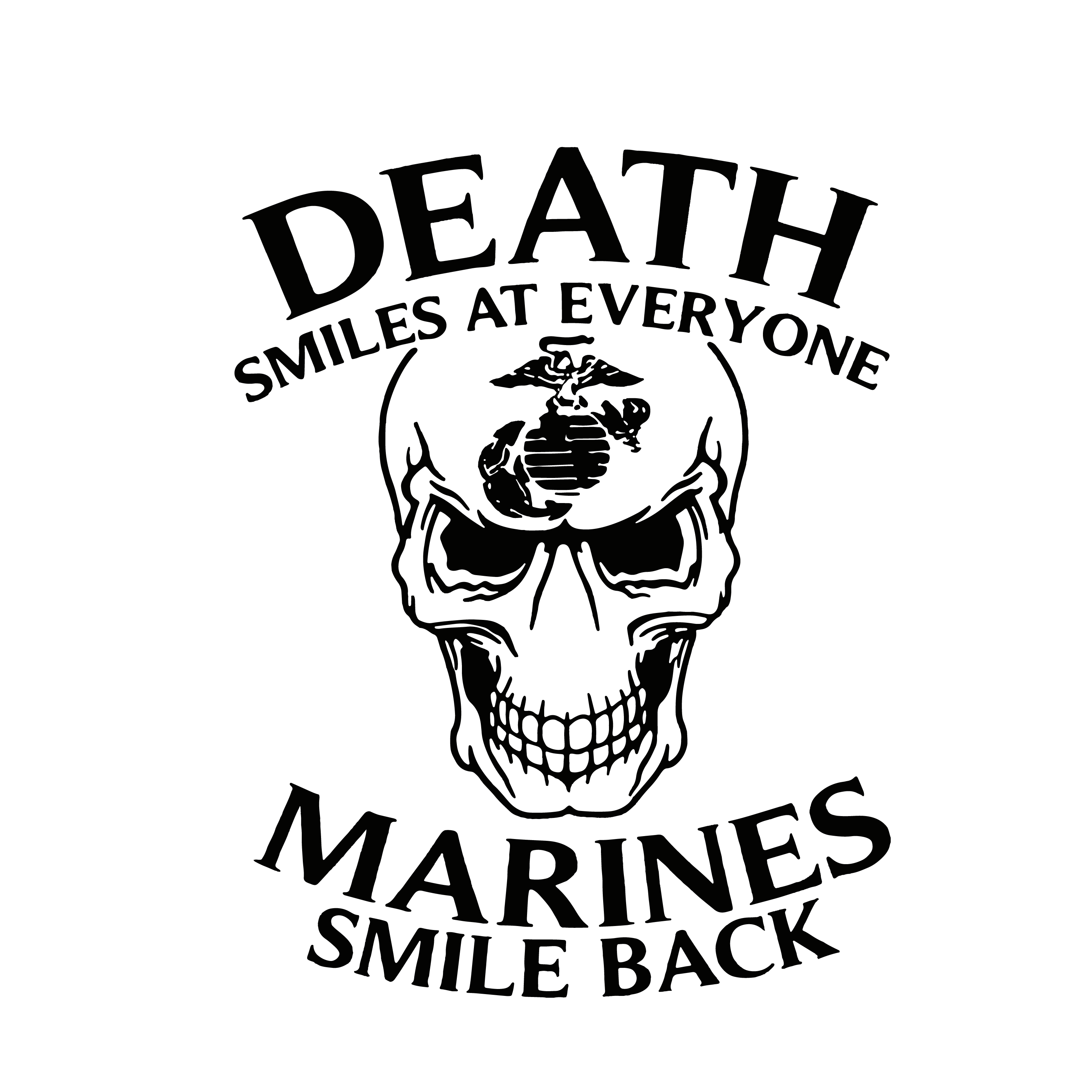 Death smiles at everyone marines smile back svg, dxf,eps,png | Inspire ...