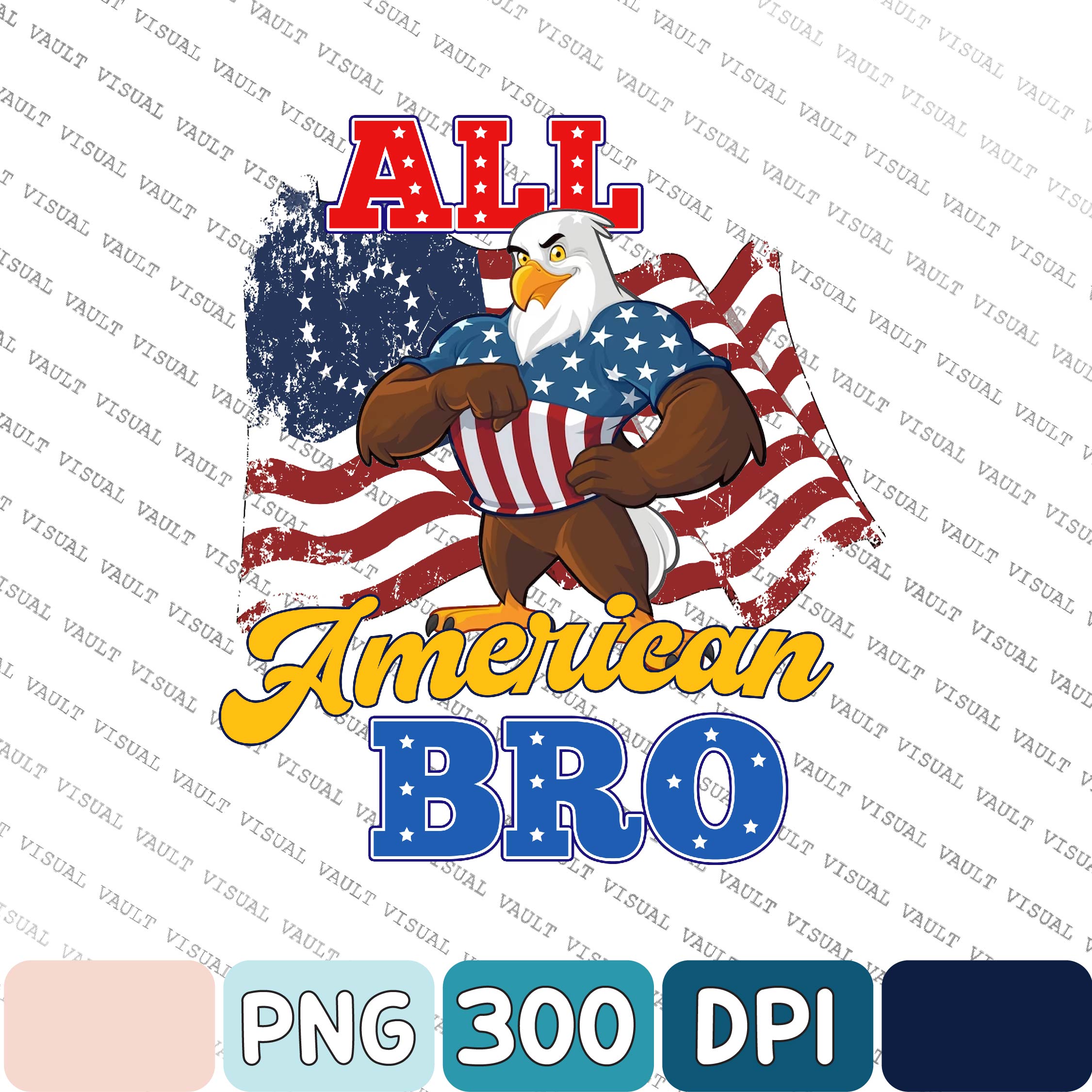 4th Of July Png, 4th Of July All American Bro Eagle Softball - Inspire ...