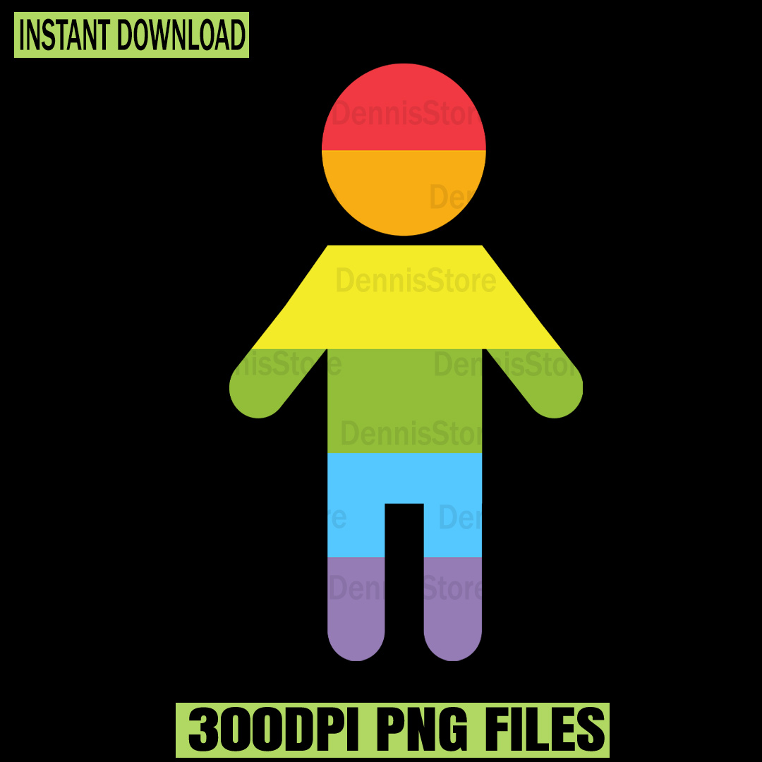 Rainbow Man Sign. LGBT Rights Pride Symb Png,Pride Png,LGBT - Inspire ...