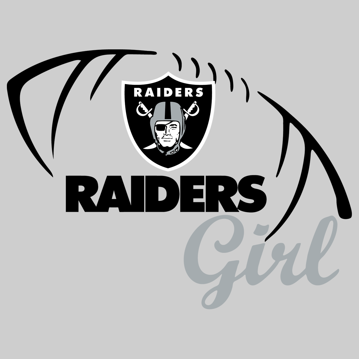 Raiders Girl Svg, Sport Svg, Football Teams Svg, Sport Teams | Inspire ...