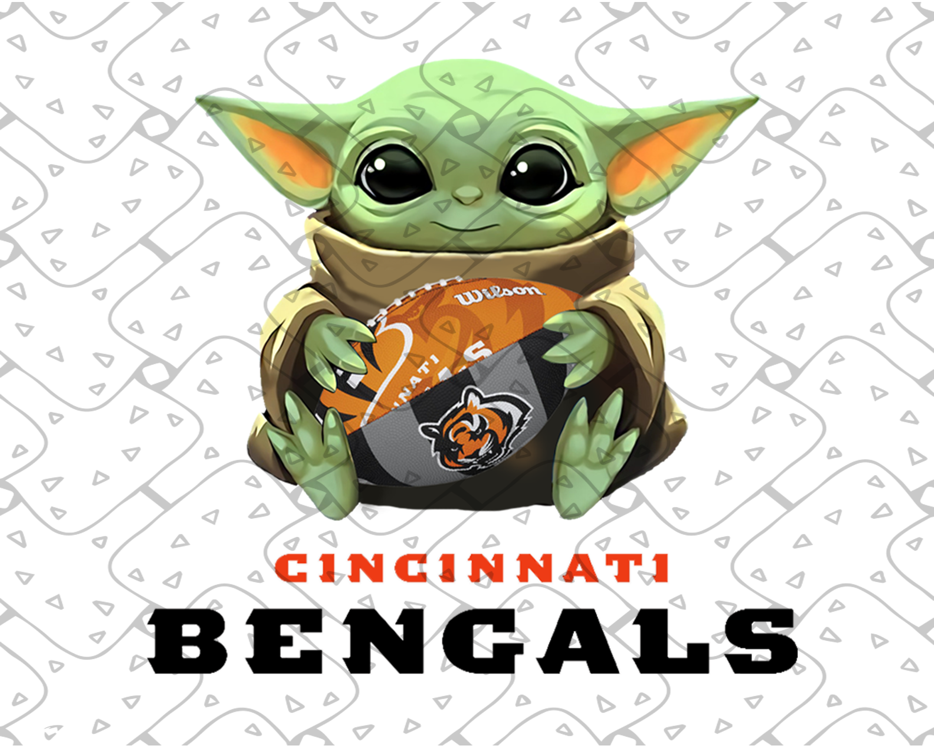 Baby Yoda Cincinnati Bengals Png,NFL Baby Yoda Png,Sport Svg | Inspire ...