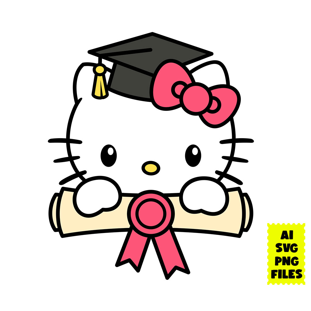 Hello Kitty Graduation Stickers at Alfred Wilkinson blog