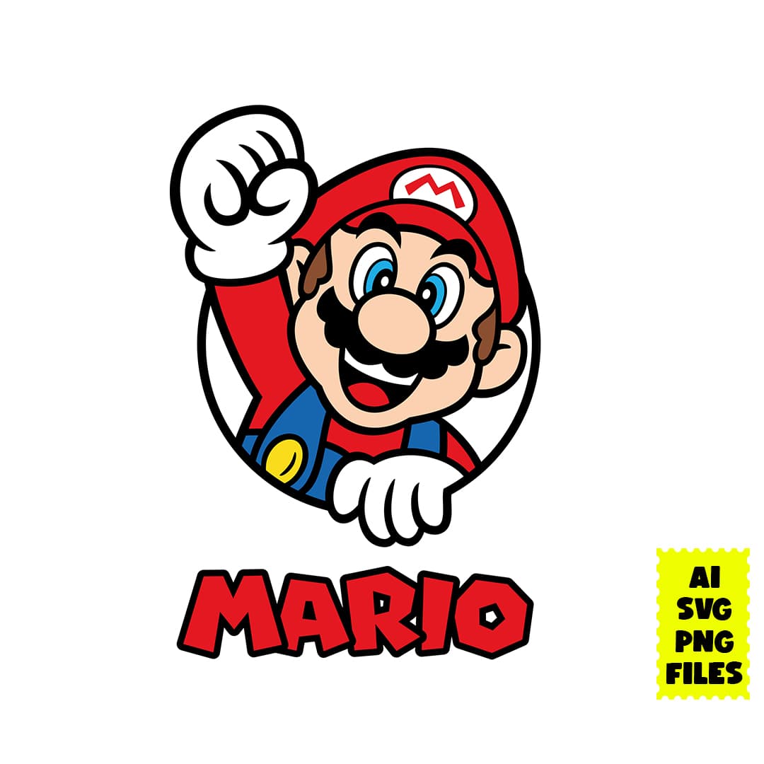 Super Mario Svg, Mario Svg, Game Svg, Cartoon Svg, Ai Digita - Inspire ...