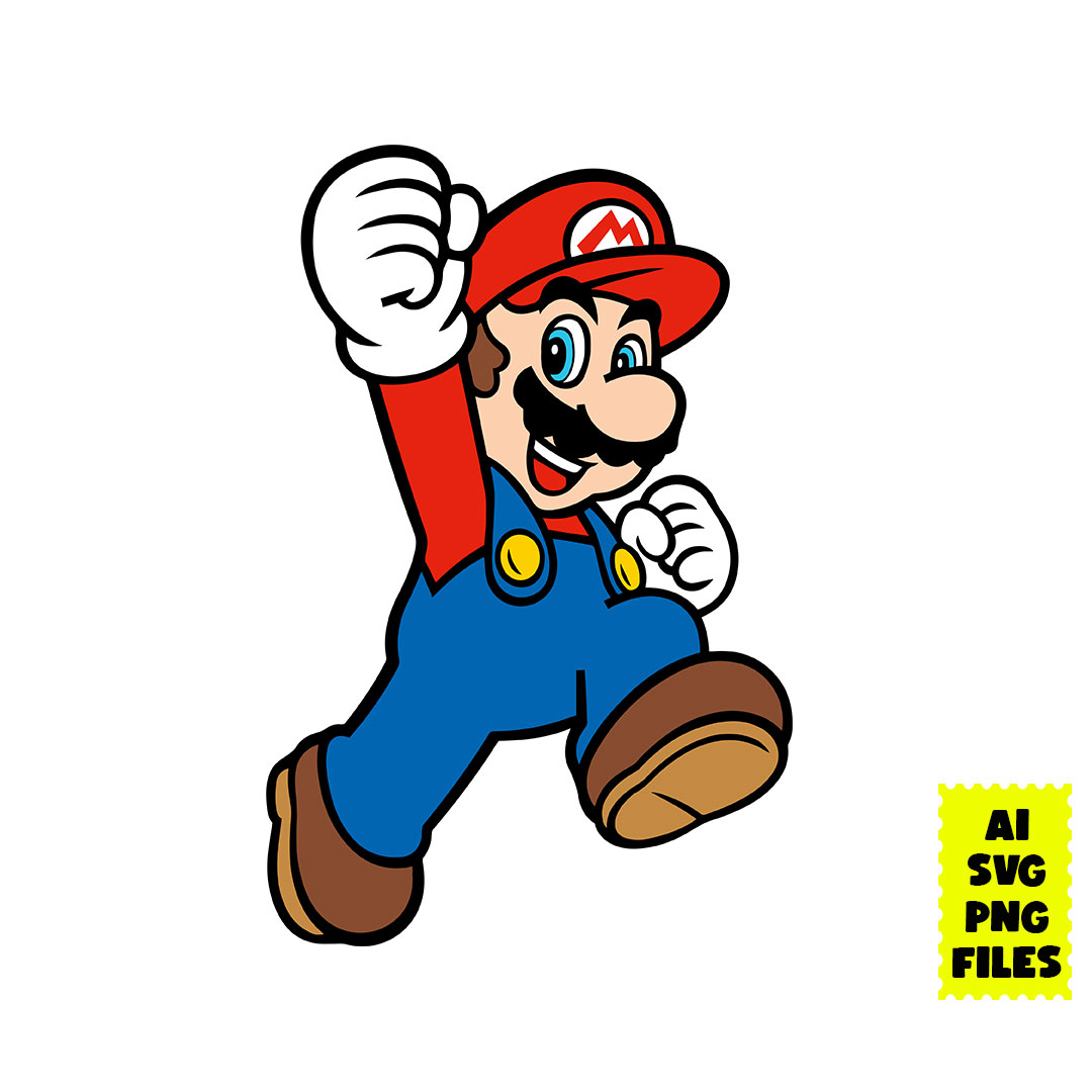 Super Mario Svg, Mario Svg, Mario Character Svg, Game Svg, C | Inspire Uplift