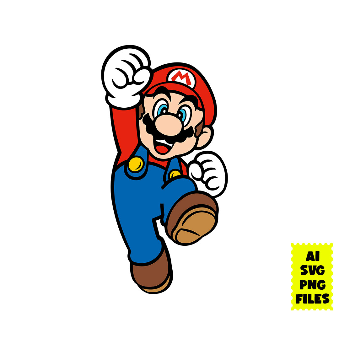 Funny Mario Svg, Super Mario Svg, Mario Svg, Mario Character | Inspire ...