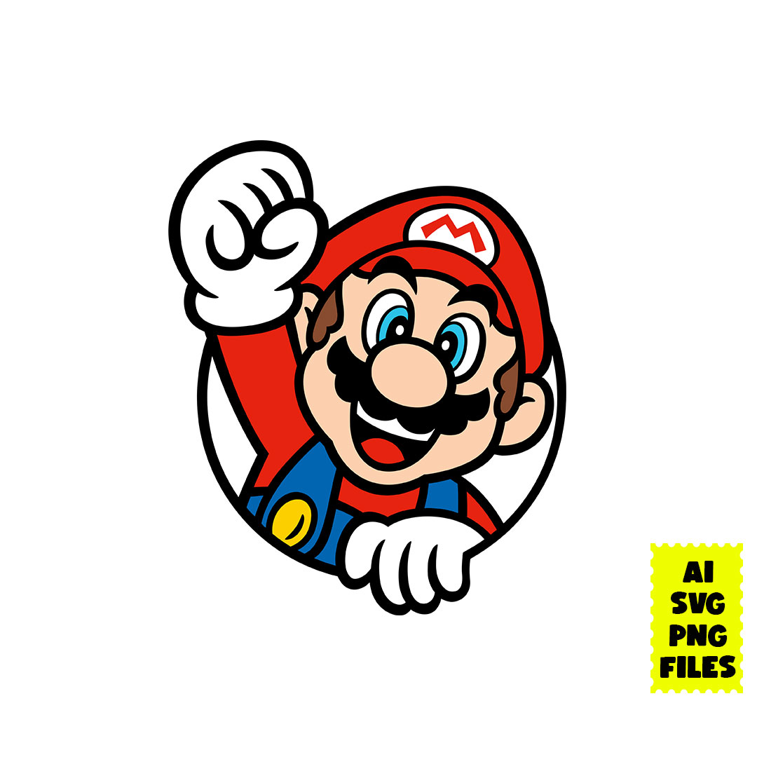 Mario Svg, Super Mario Svg, Mario Funny Svg, Mario Character - Inspire Uplift