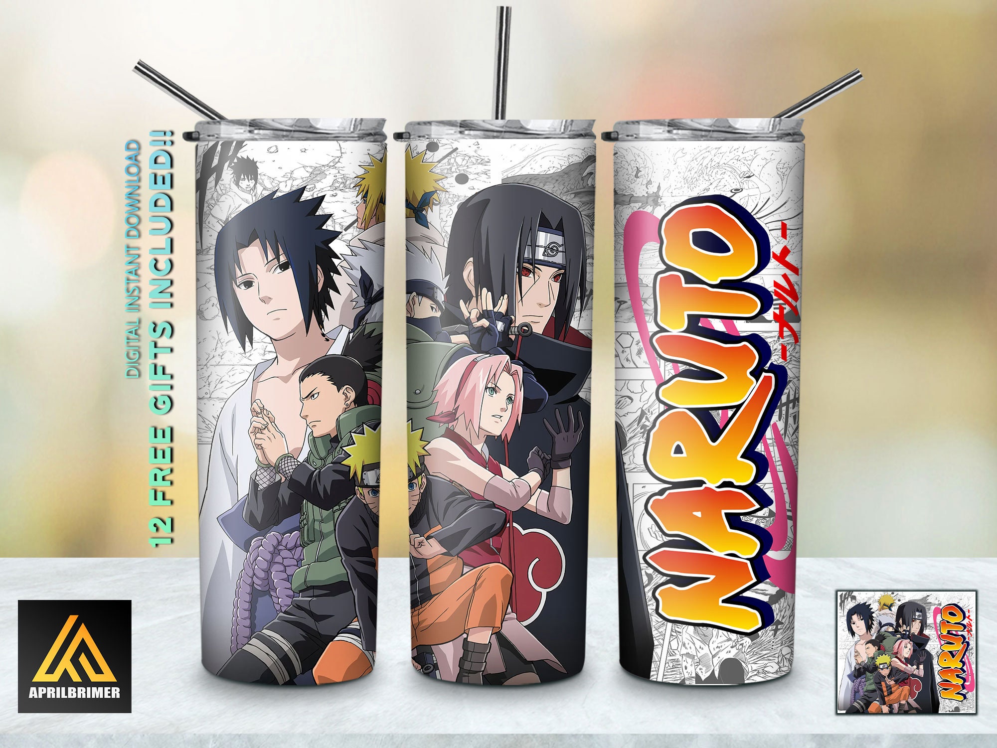 Aprilbrimer Tumbler, Anime Manga Character Wrap Skinny Tumbl | Inspire ...