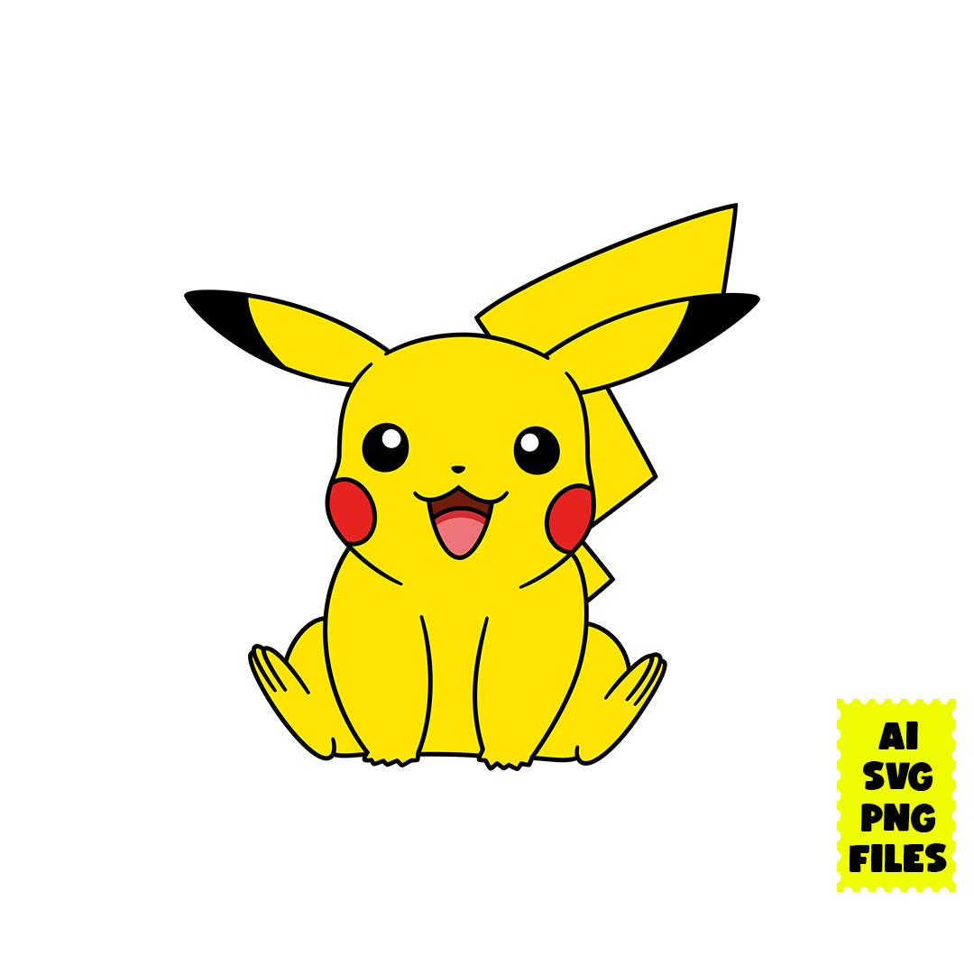 Funny Pikachu Svg, Pokemon Pikachu Svg, Pikachu Svg, Pokemon | Inspire ...